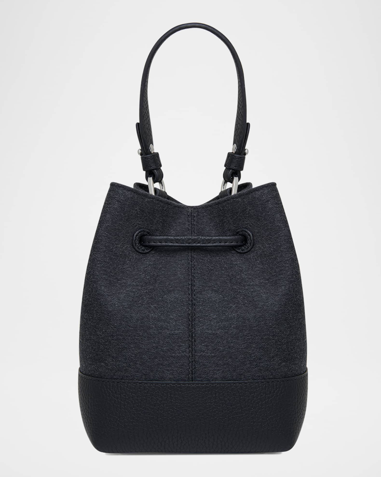 STRATHBERRY Lana Osette Cashmere & Leather Crossbody Bag | Neiman Marcus