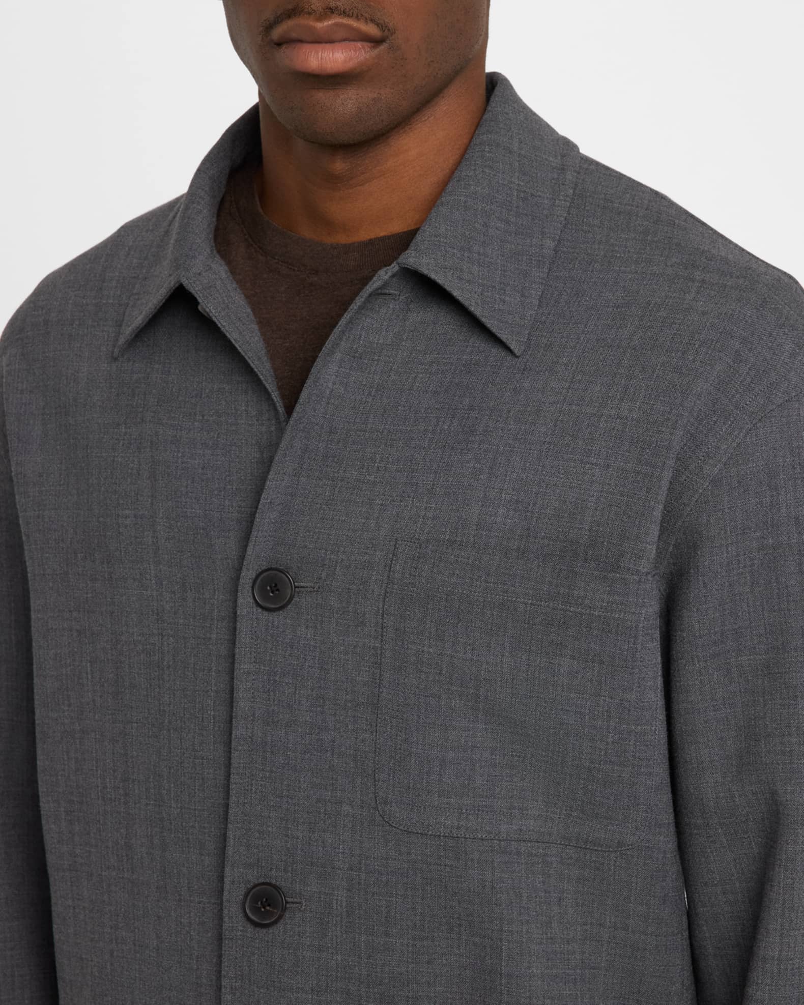 FRAME Mens Wool Chore Coat | Neiman Marcus
