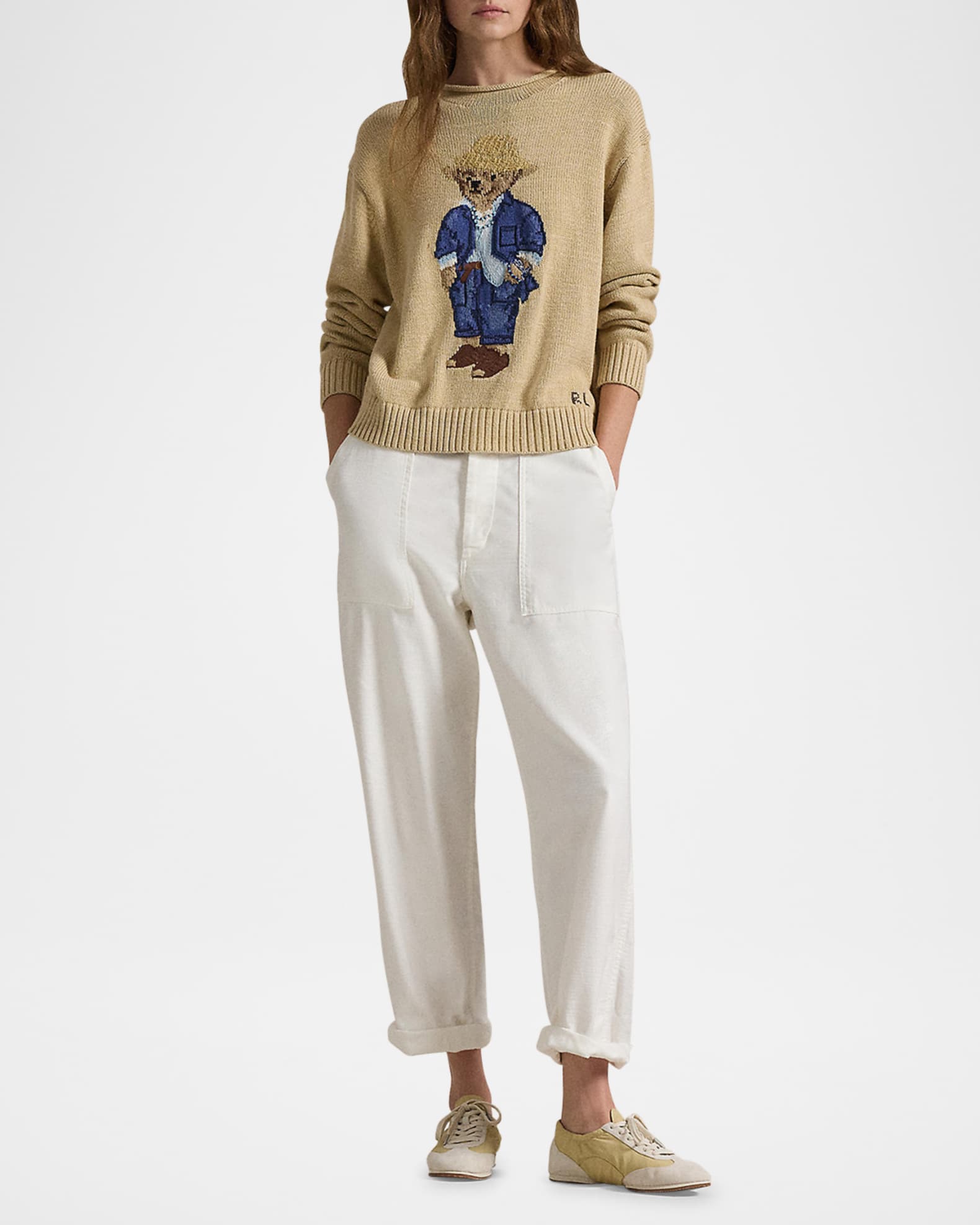Polo Ralph Lauren Polo Bear Rollneck Sweater | Neiman Marcus