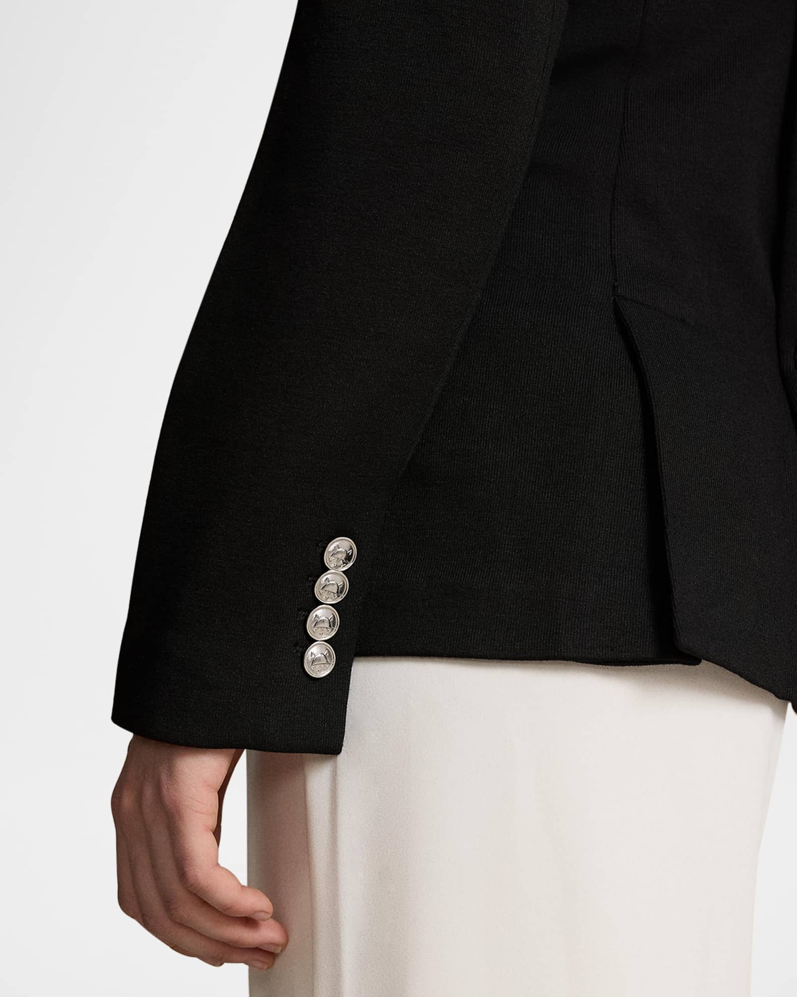 Polo Ralph Lauren Knit Double-Breasted Blazer | Neiman Marcus