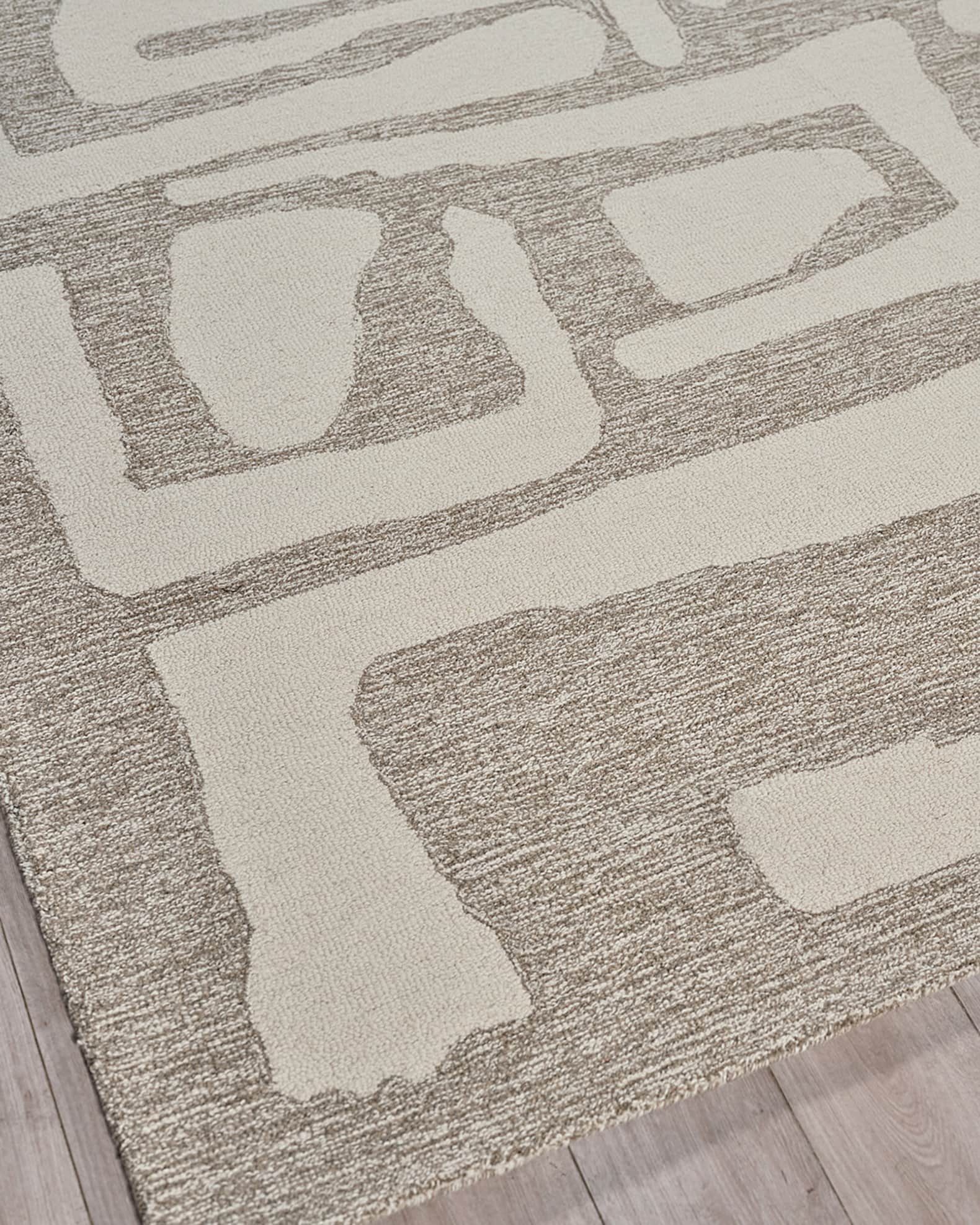 Carmel Hand-Tufted Beige & Ivory Rugs | Neiman Marcus
