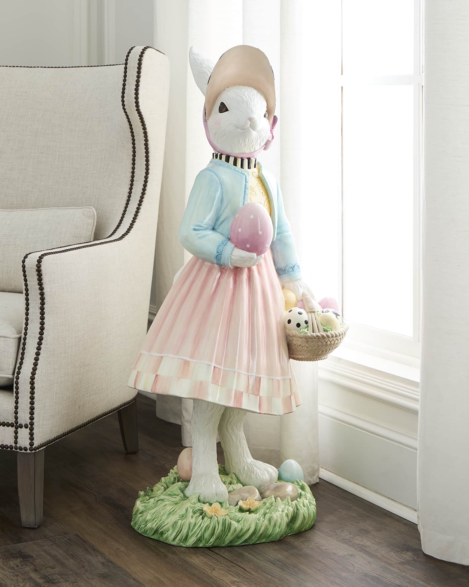MacKenzie-Childs Mrs. Rabbit Rosy Trophy, 43" | Neiman Marcus