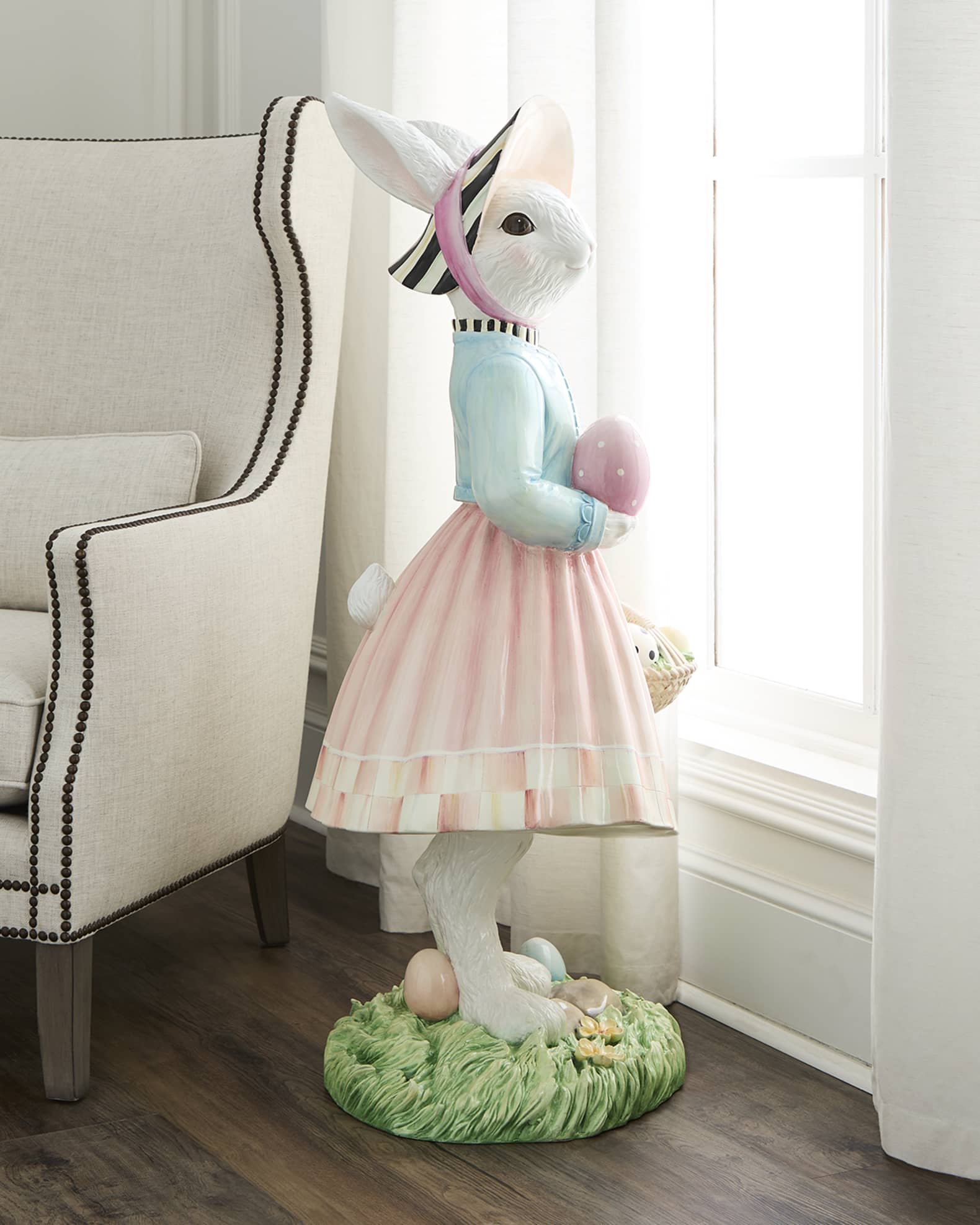 MacKenzie-Childs Mrs. Rabbit Rosy Trophy, 43" | Neiman Marcus