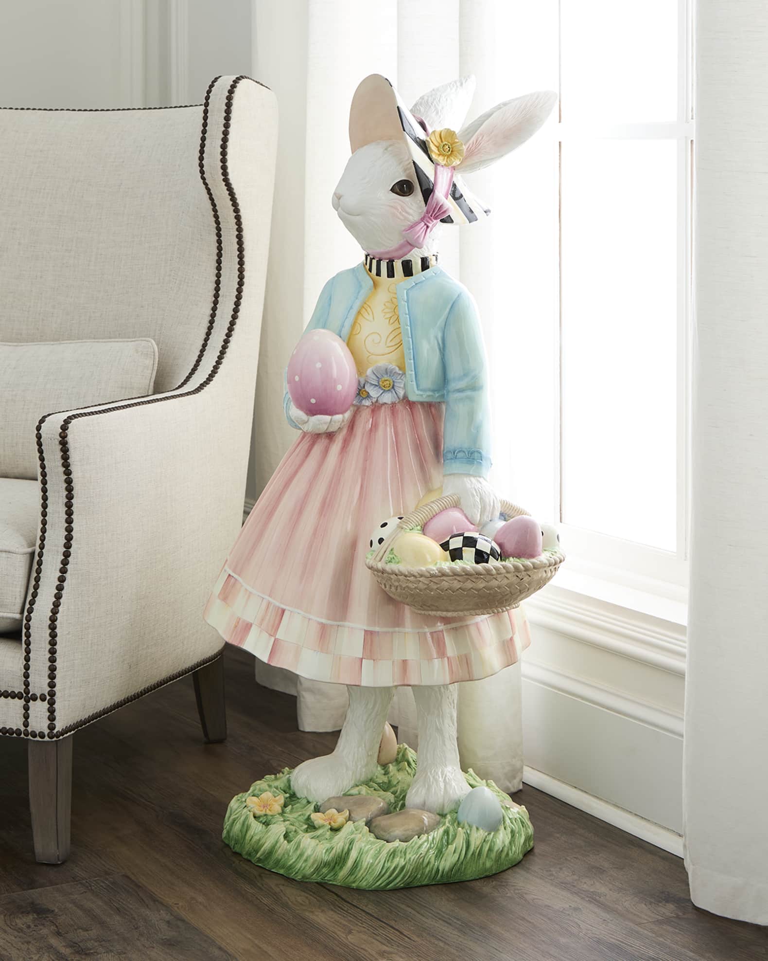 MacKenzie-Childs Mrs. Rabbit Rosy Trophy, 43" | Neiman Marcus