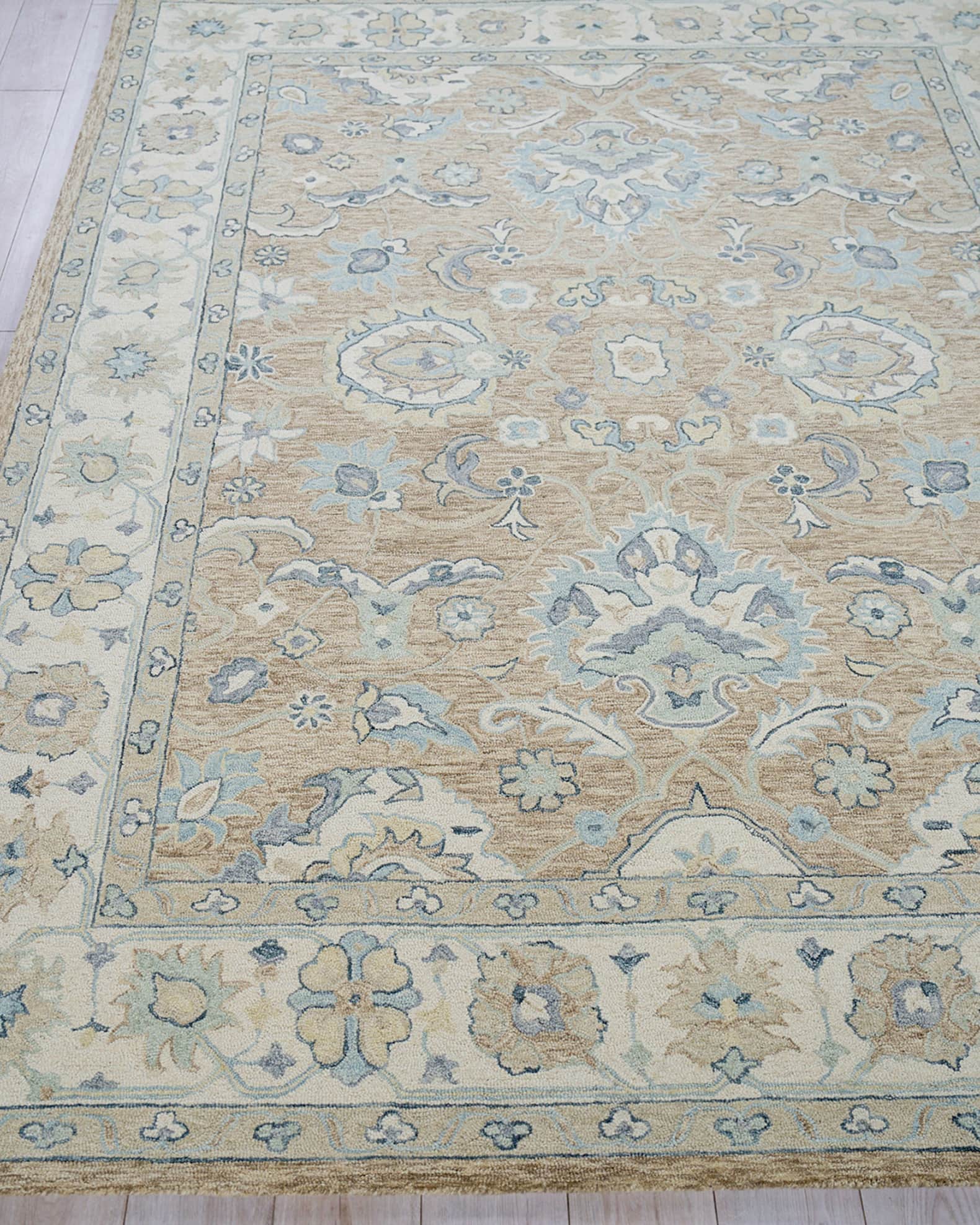 Exquisite Rugs Claremont Hand-Tufted Oushak Rug, 9' x 12' | Neiman Marcus