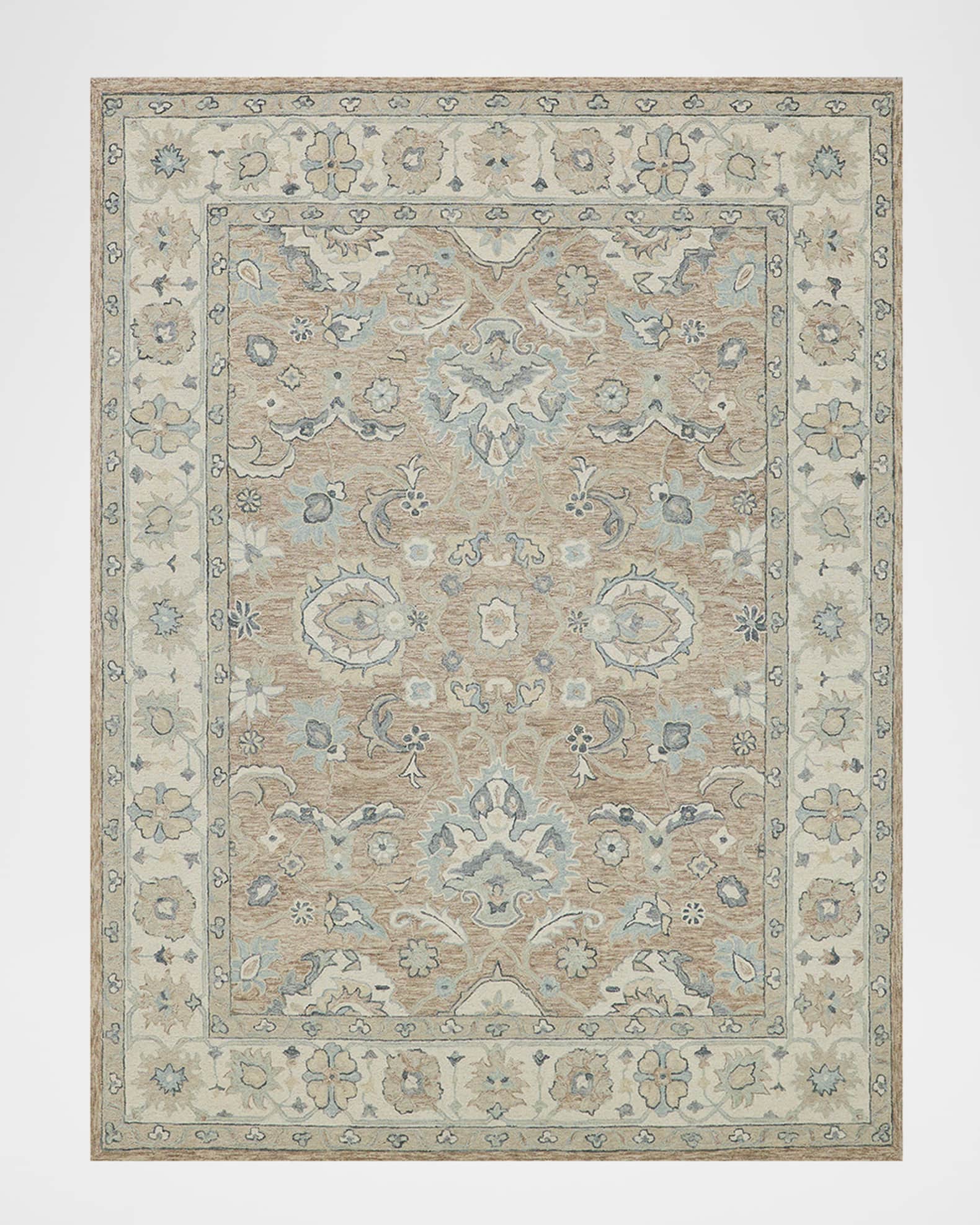 Exquisite Rugs Claremont Hand-Tufted Oushak Rug, 9' x 12' | Neiman Marcus