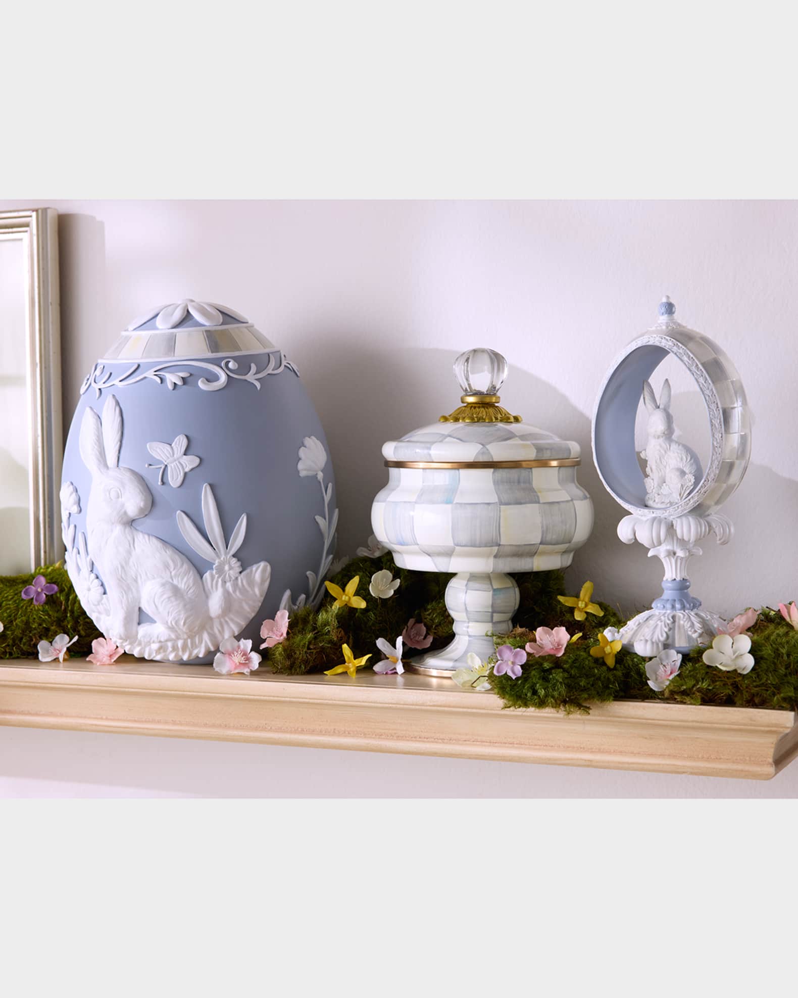 MacKenzie-Childs Sterling Check Curiosity Pot | Neiman Marcus