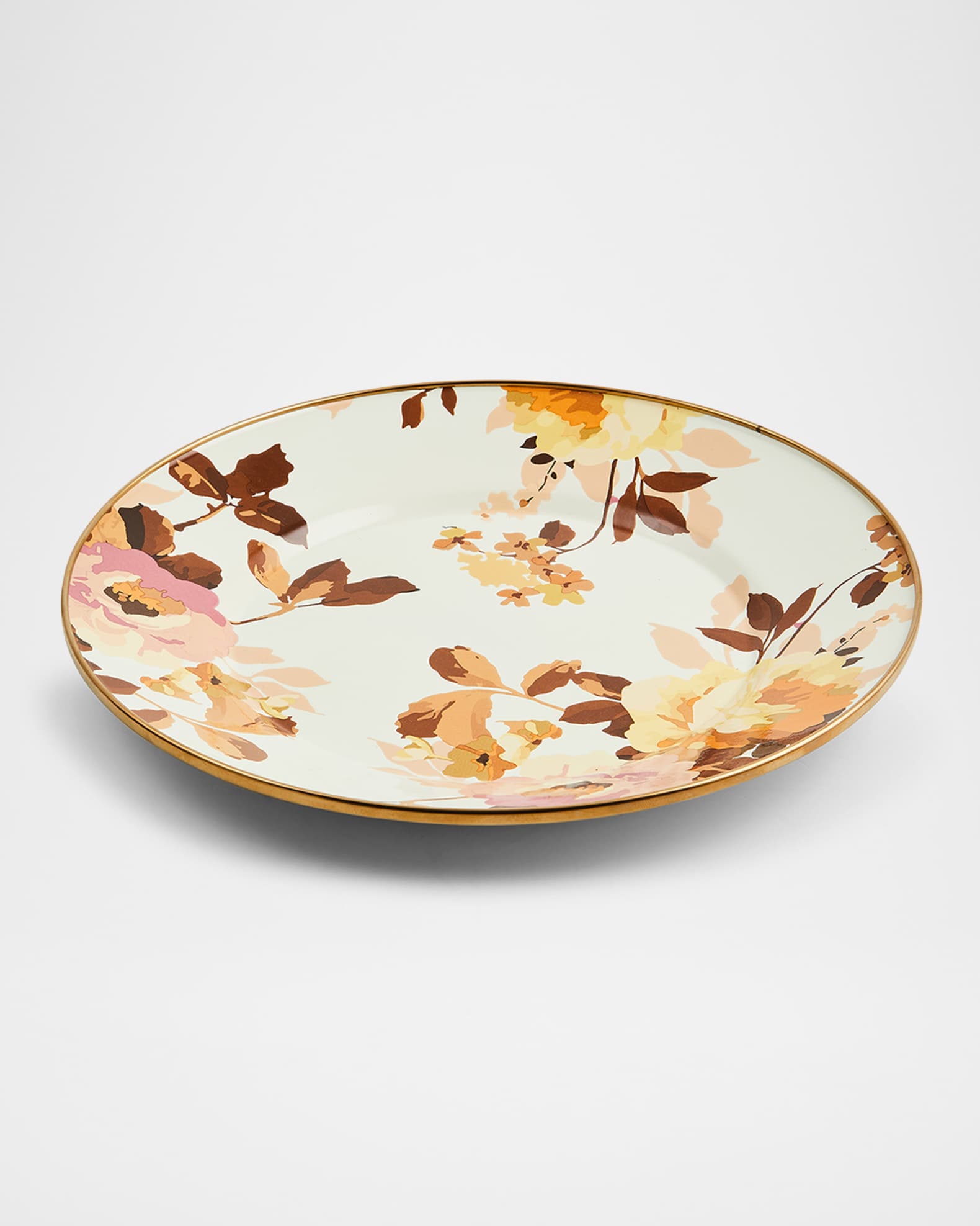 MacKenzie-Childs Wild Rose White Dinner Plate | Neiman Marcus