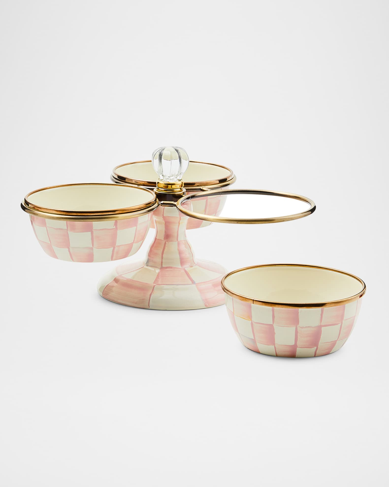 MacKenzie-Childs Rosy Check Triplicity | Neiman Marcus