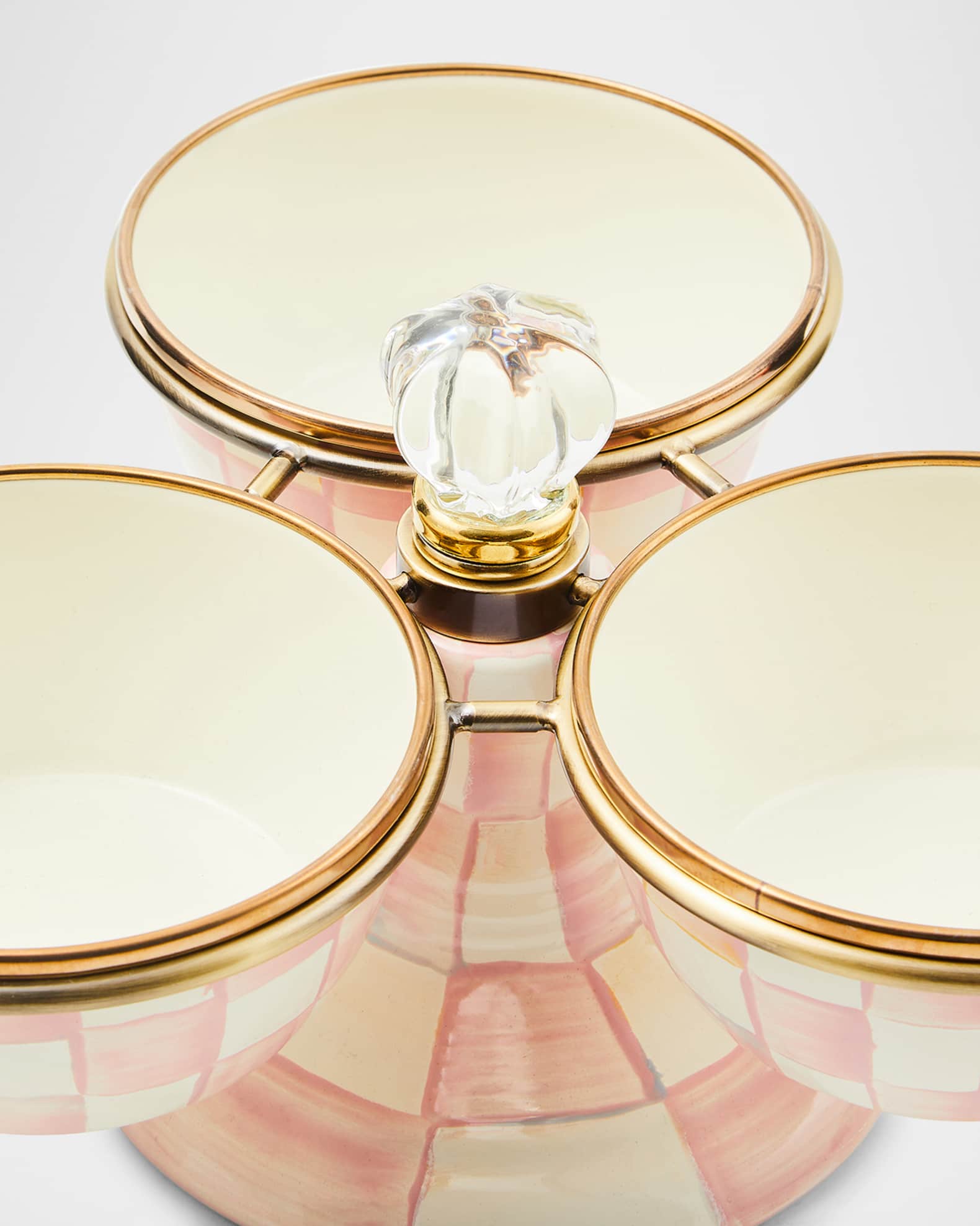 MacKenzie-Childs Rosy Check Triplicity | Neiman Marcus