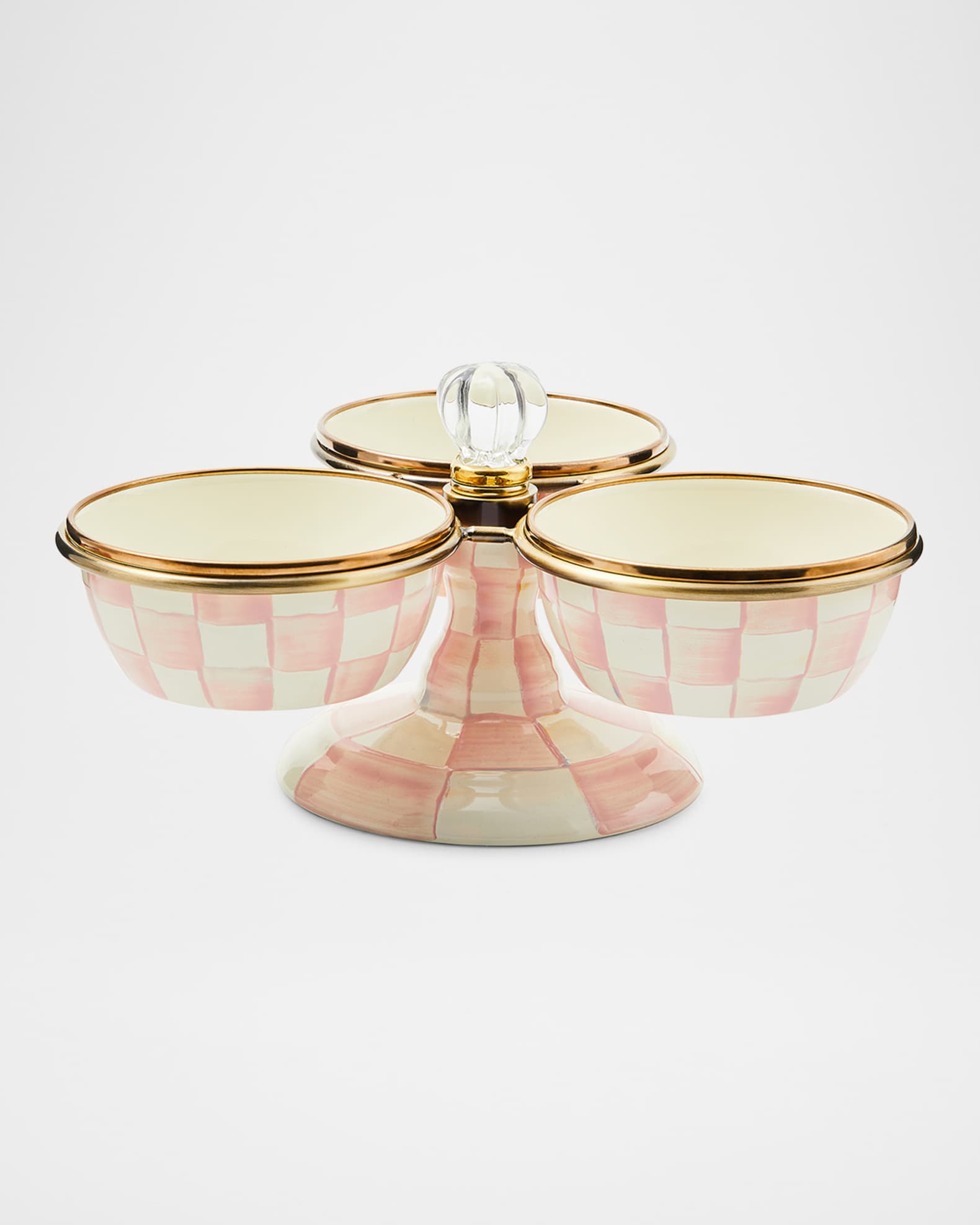 MacKenzie-Childs Rosy Check Triplicity | Neiman Marcus
