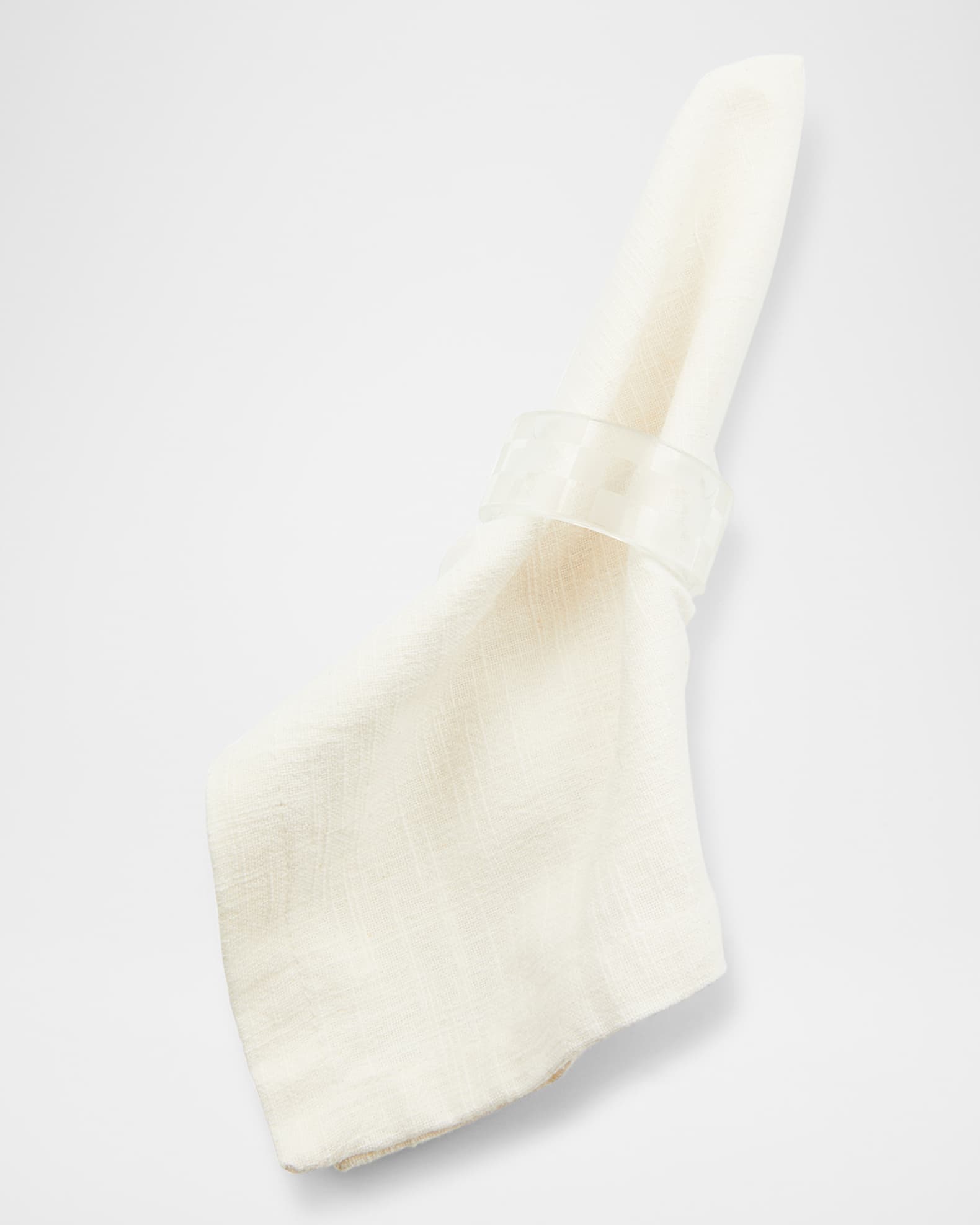 MacKenzie-Childs Clear Check Napkin Ring Set of 4 | Neiman Marcus