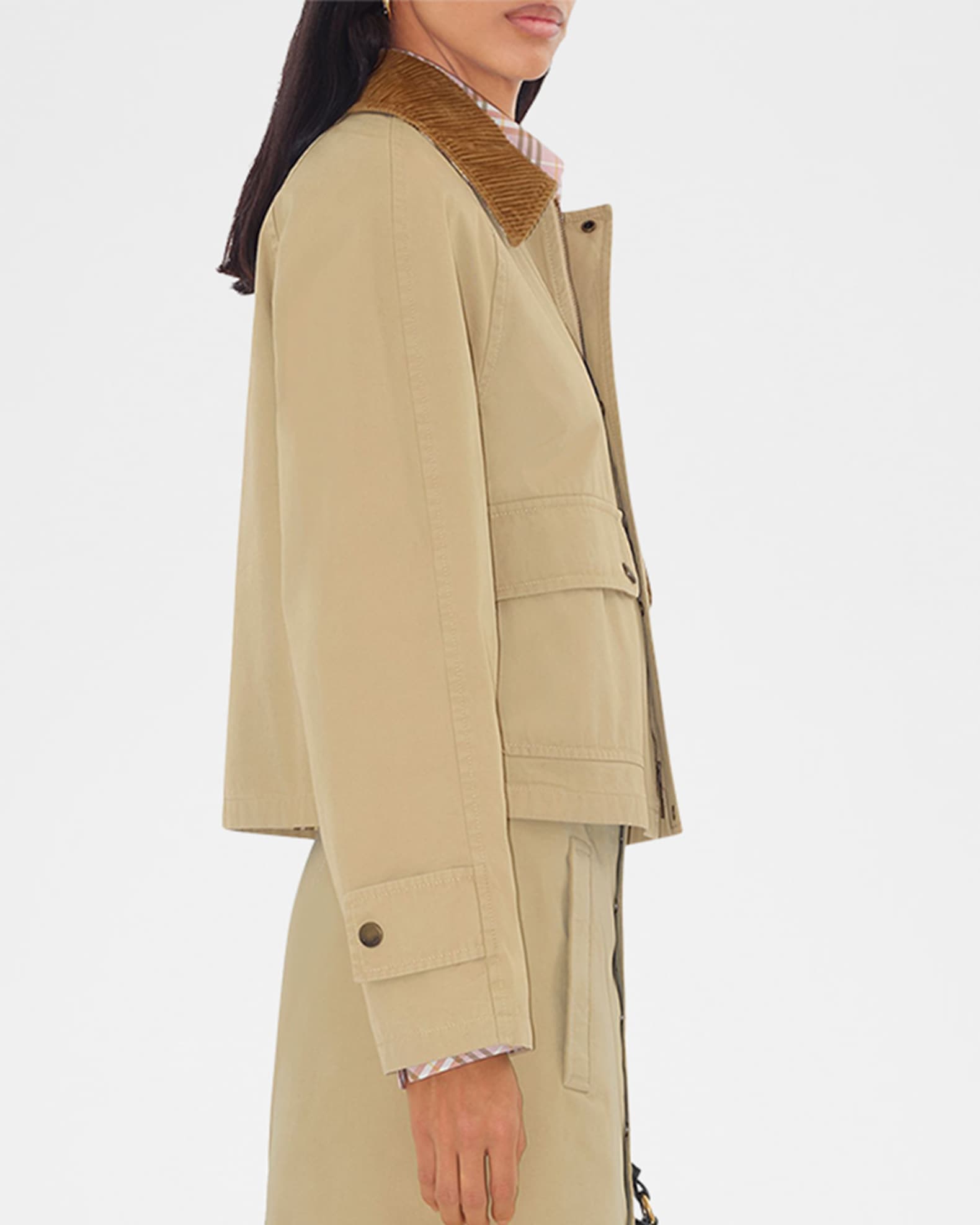 Burberry Cotton Barn Jacket | Neiman Marcus