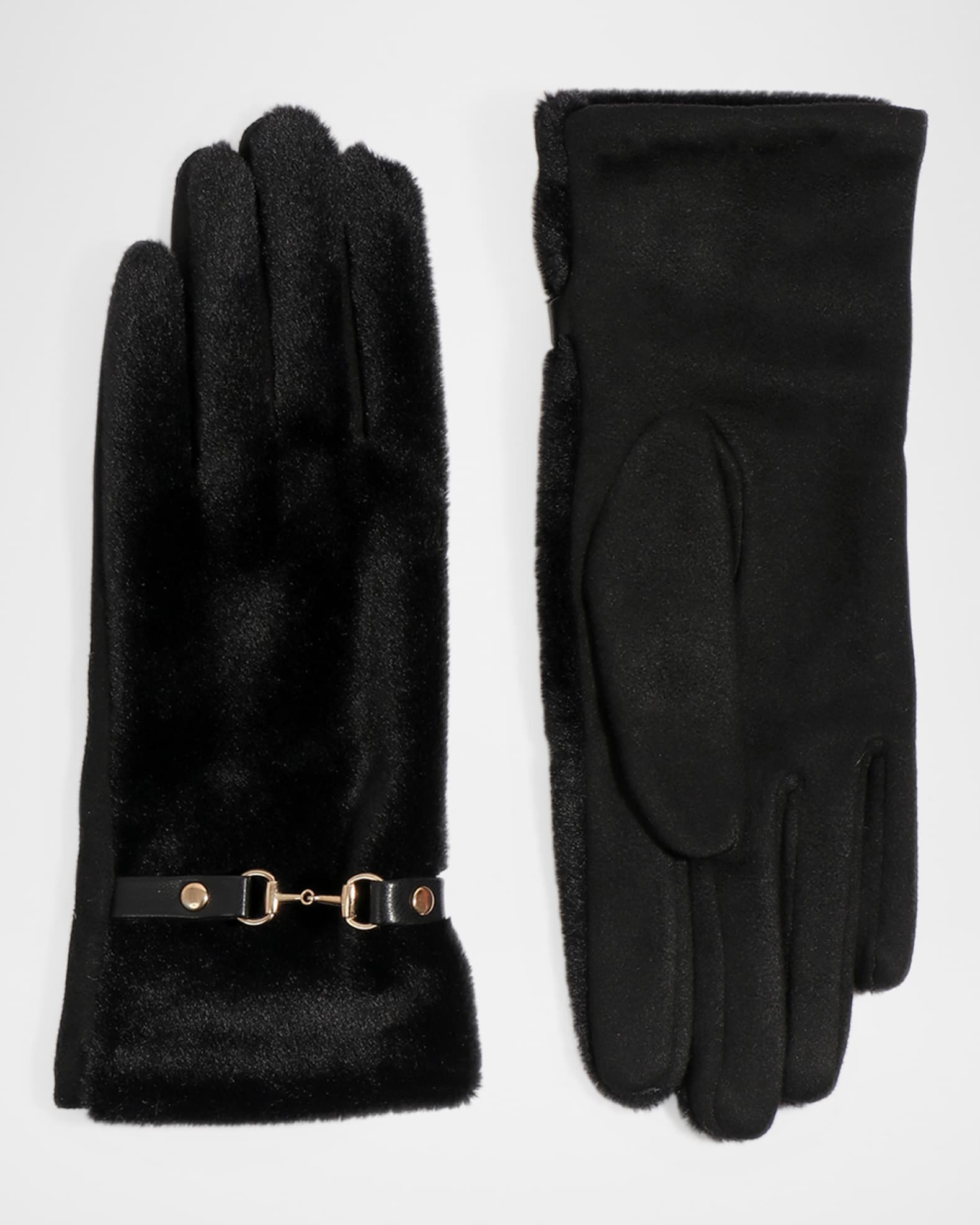 Pia Rossini Cathy Faux Fur Gloves | Neiman Marcus