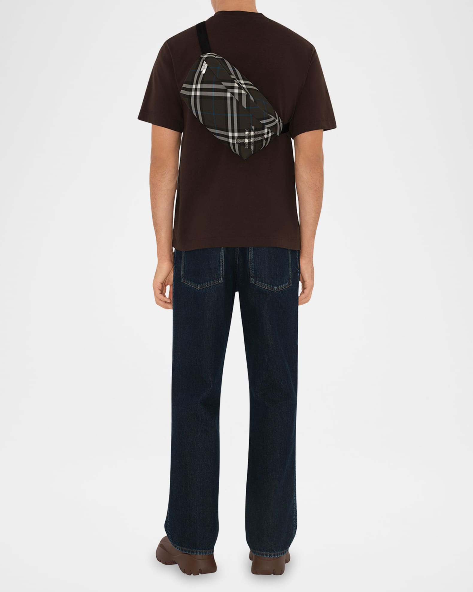 Burberry Men's Classics Check Belt Bag | Neiman Marcus