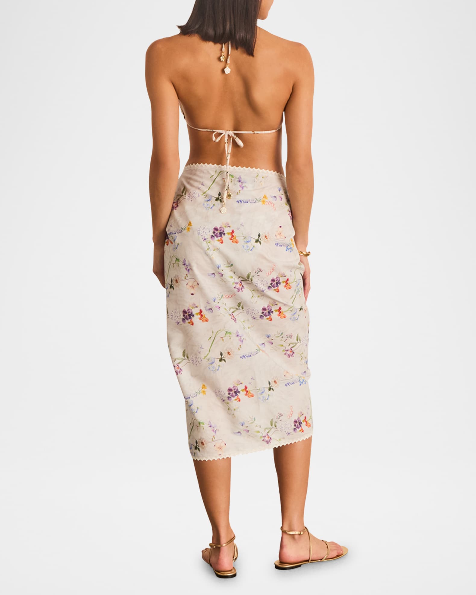 Aqua Blu Australia Linen Pareo Coverup | Neiman Marcus
