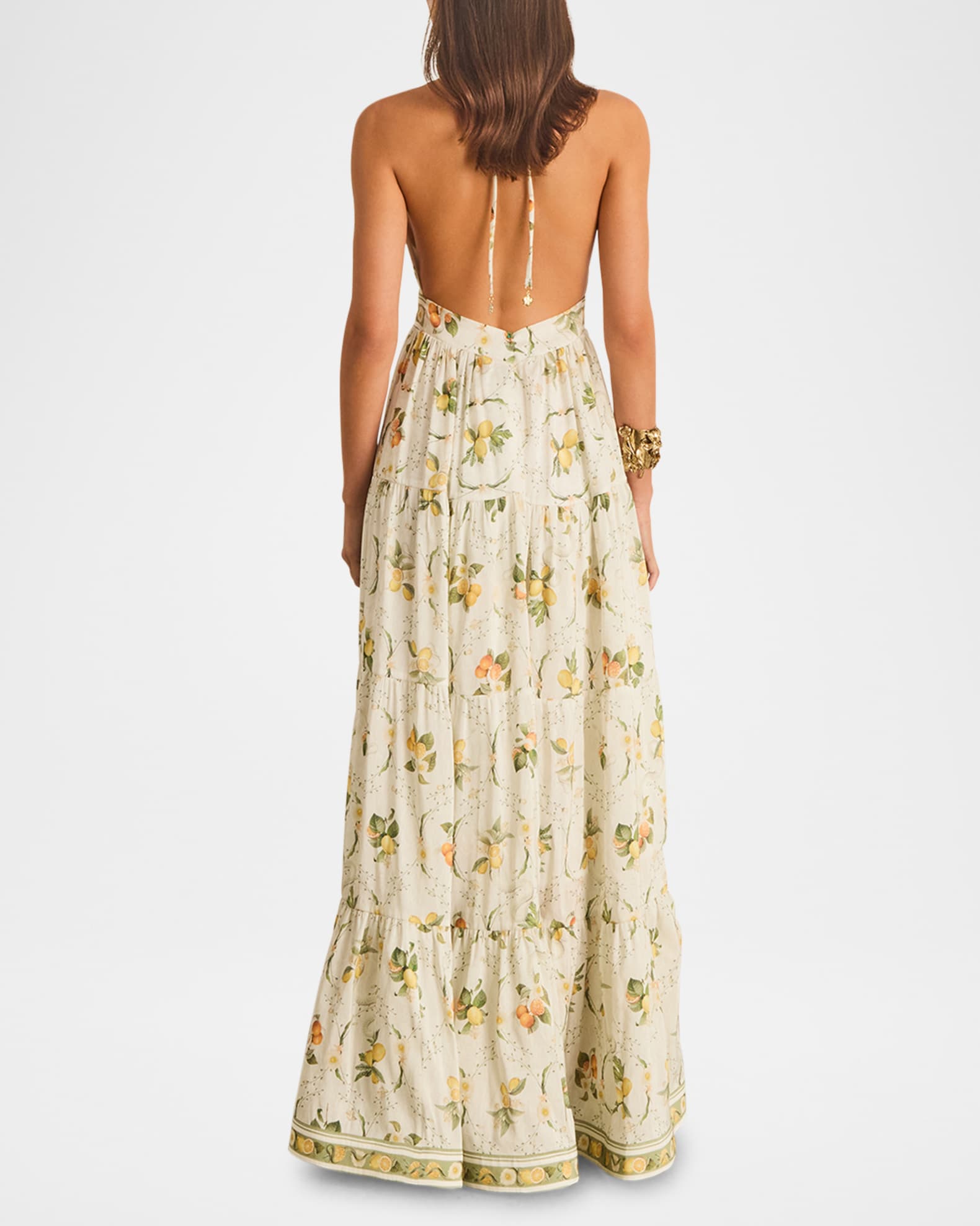 Aqua Blu Australia Jacinta Backless Halter Maxi Dress | Neiman Marcus