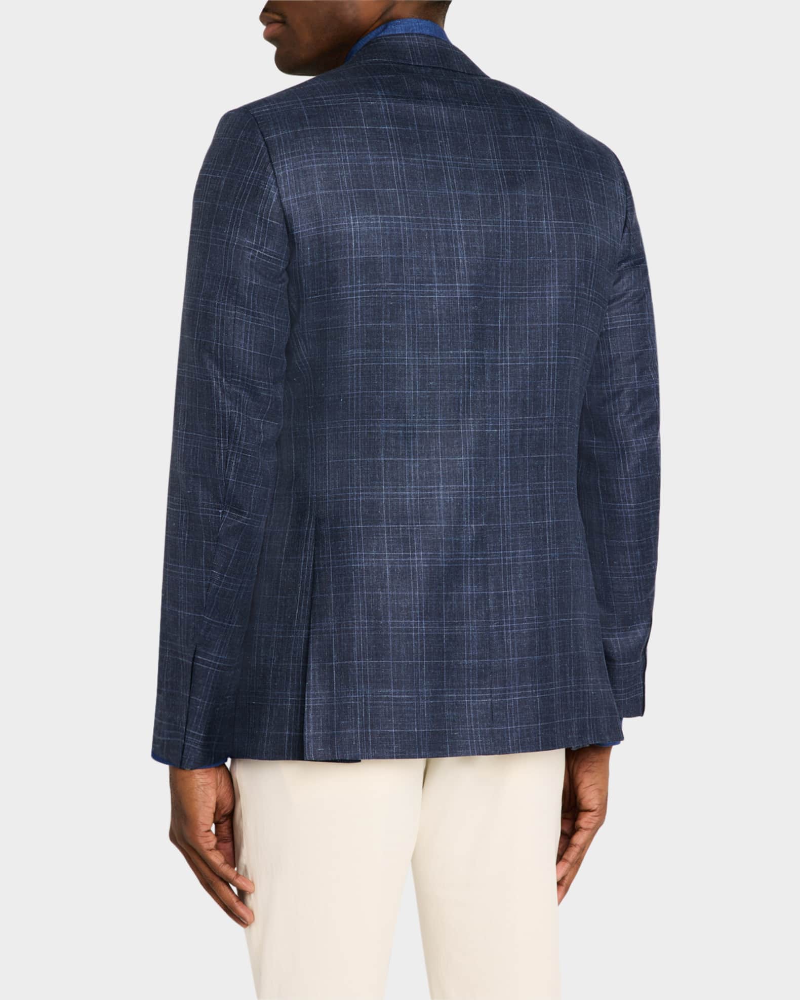 Canali Men's Tonal Plaid Sport Coat | Neiman Marcus