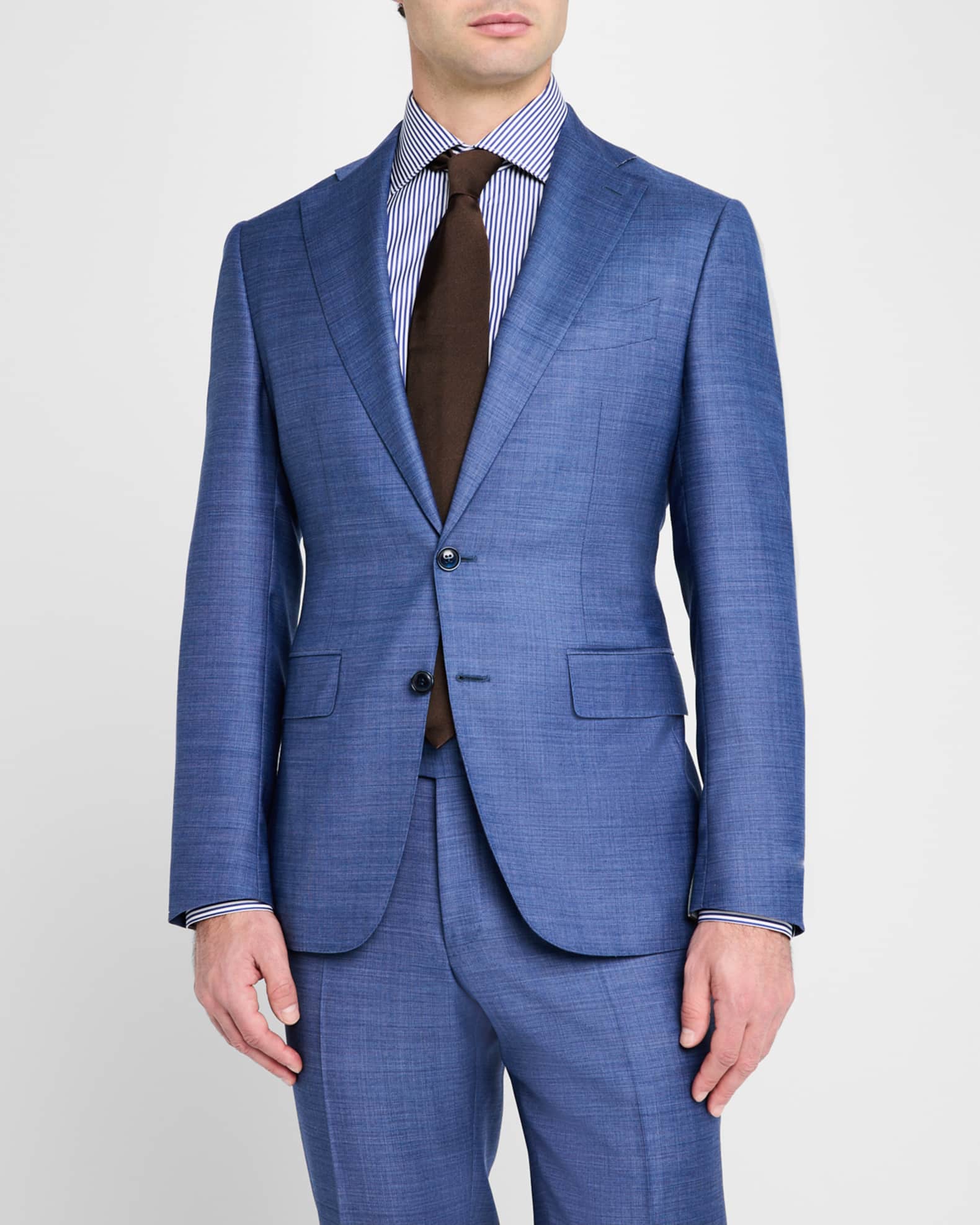 Canali Men's Textured Solid Suit | Neiman Marcus