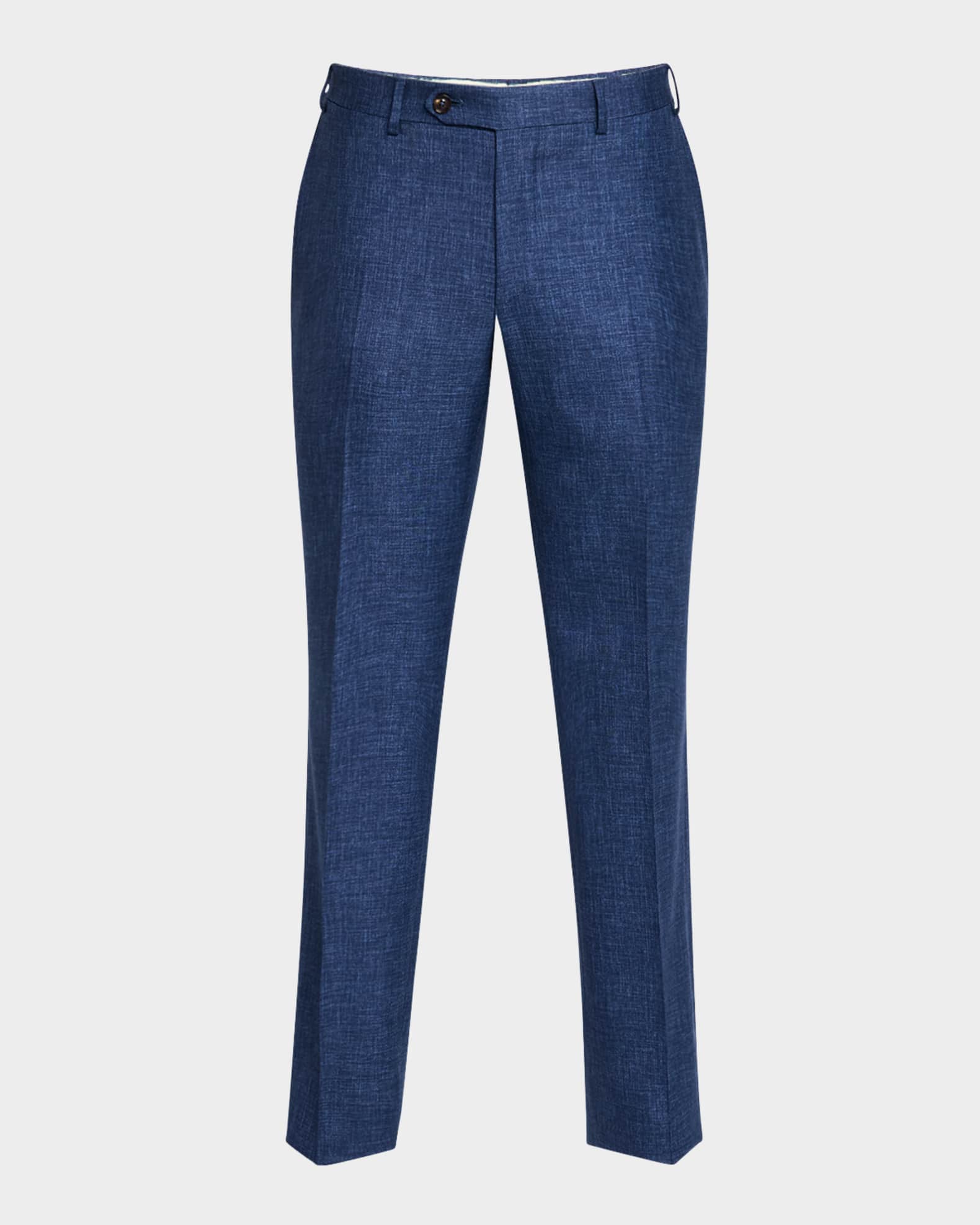 Canali Men's Melange Wool Dress Pants | Neiman Marcus