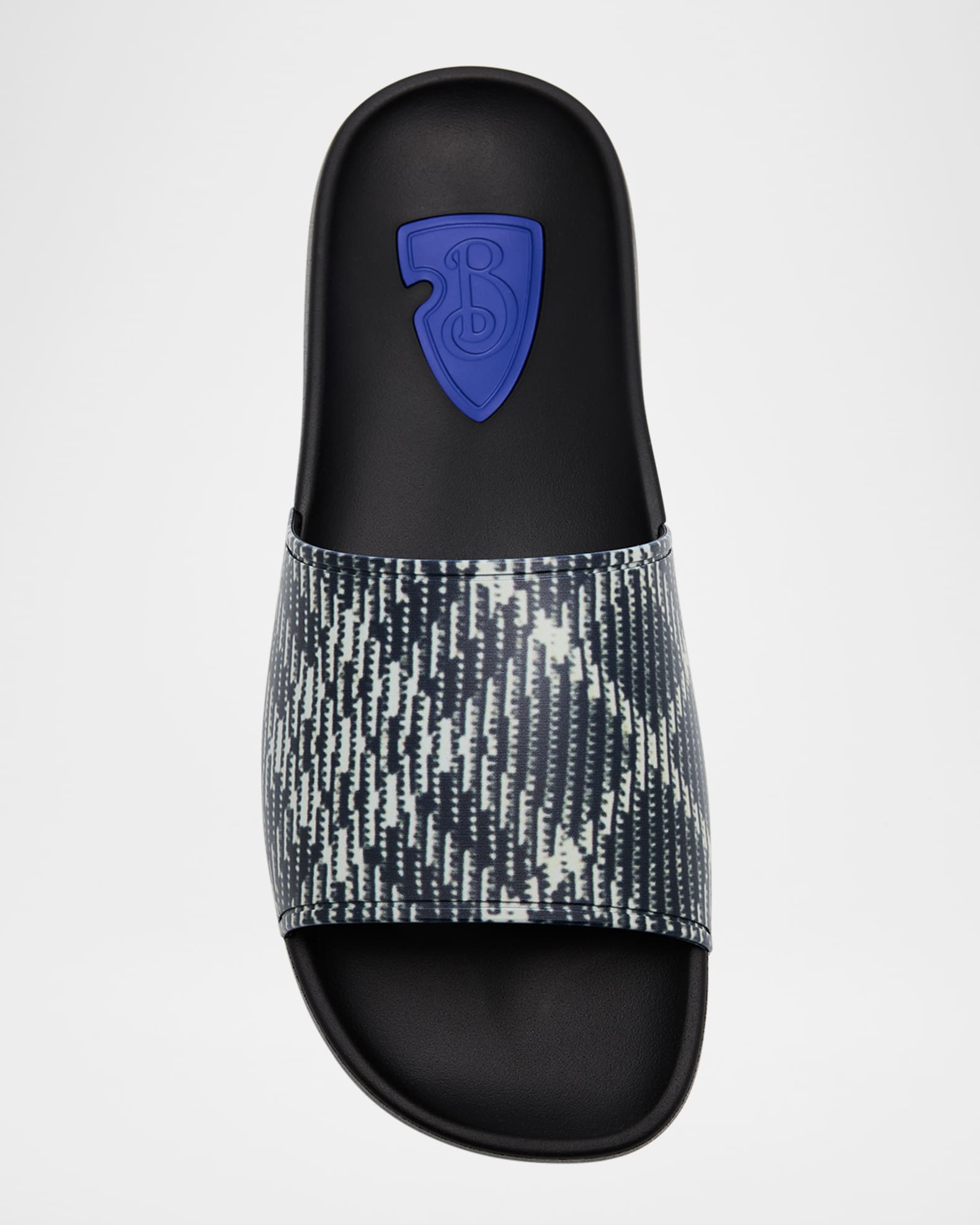 Burberry Men's Dive Check Slide Sandals | Neiman Marcus