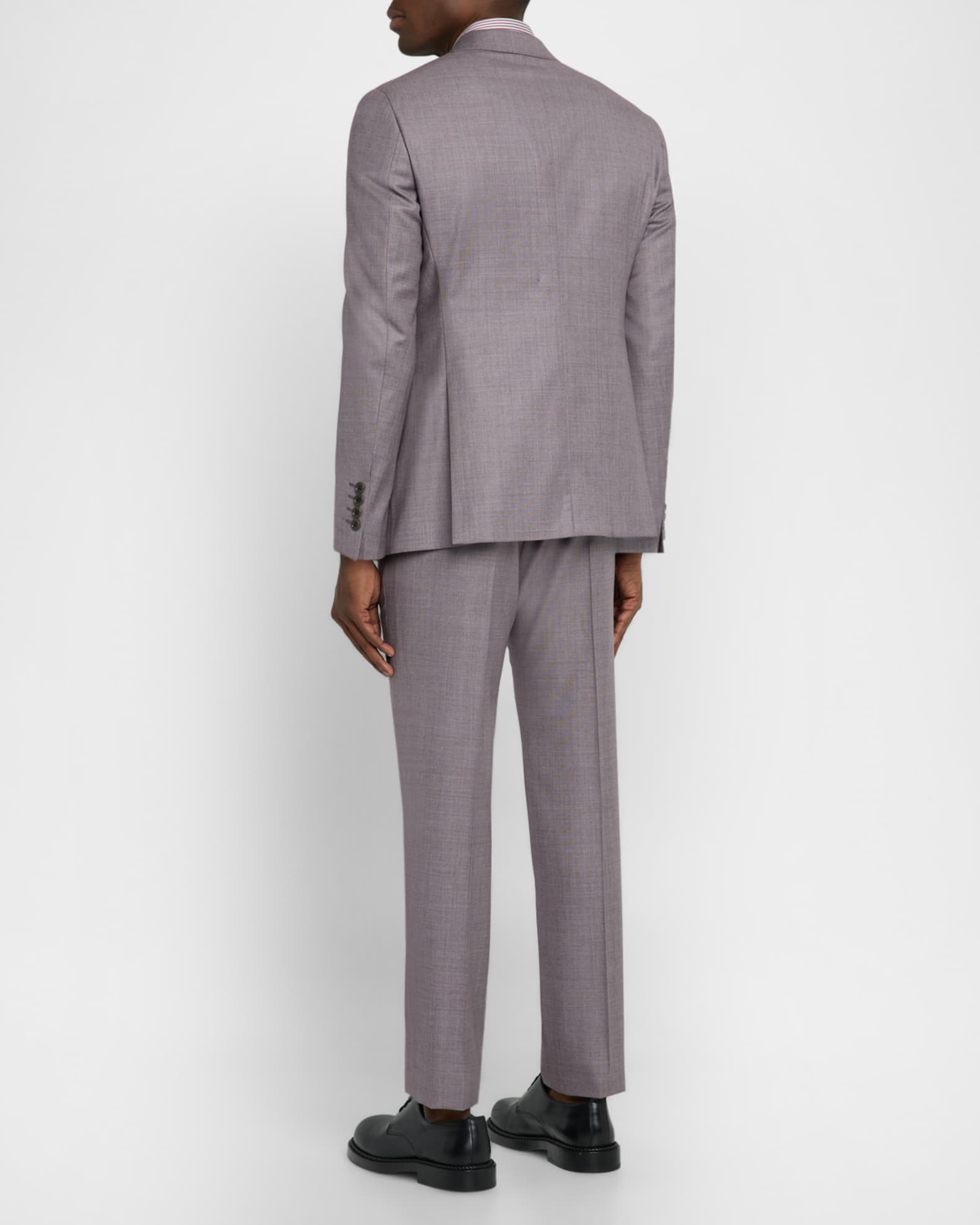 Emporio Armani Men's Silky Wool Sharkskin Suit | Neiman Marcus