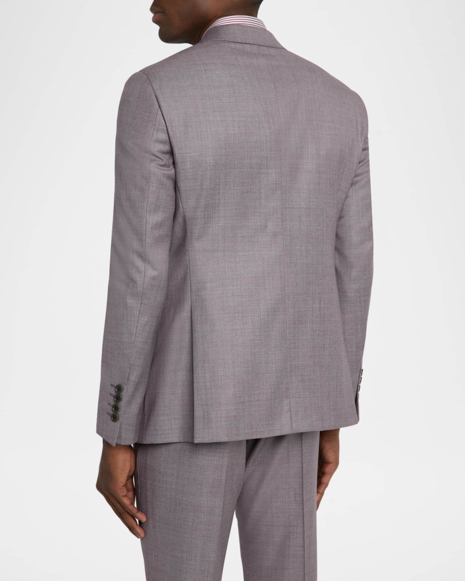 Emporio Armani Men's Silky Wool Sharkskin Suit | Neiman Marcus