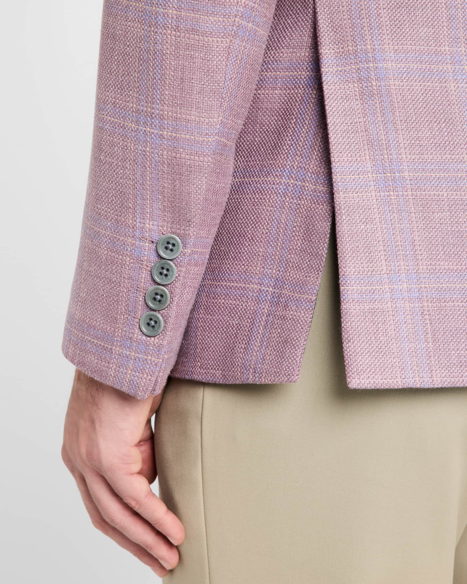 Emporio Armani Men's Textured Plaid Sport Coat | Neiman Marcus