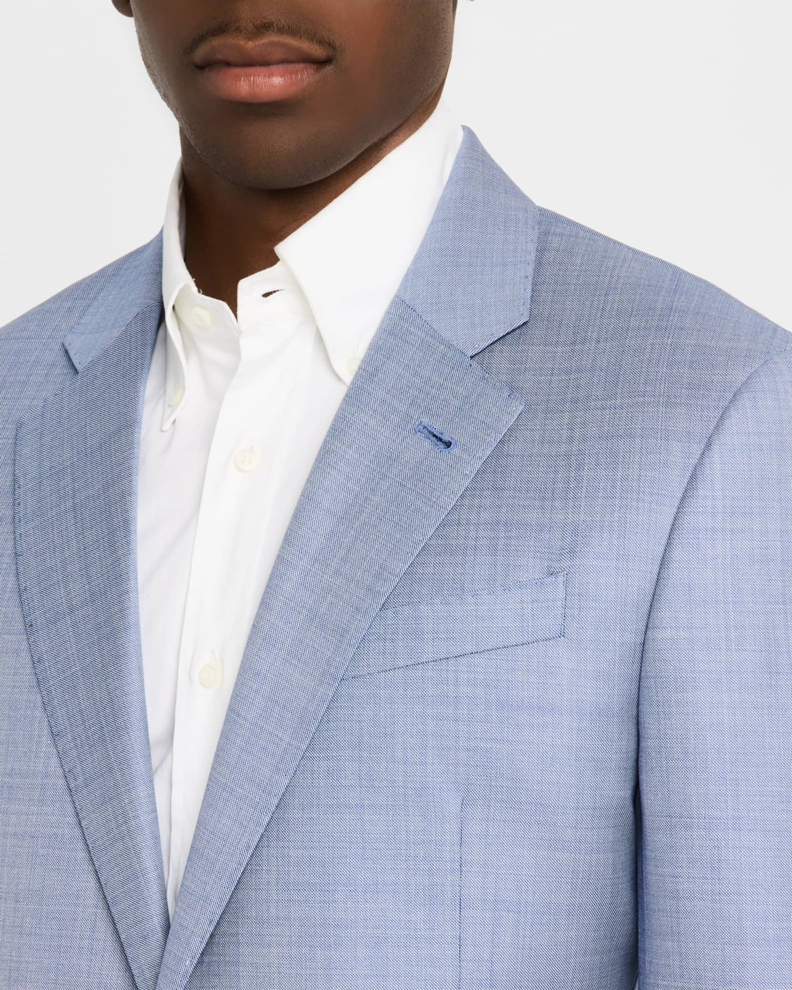 Emporio Armani Men's Wool Sharkskin Suit | Neiman Marcus