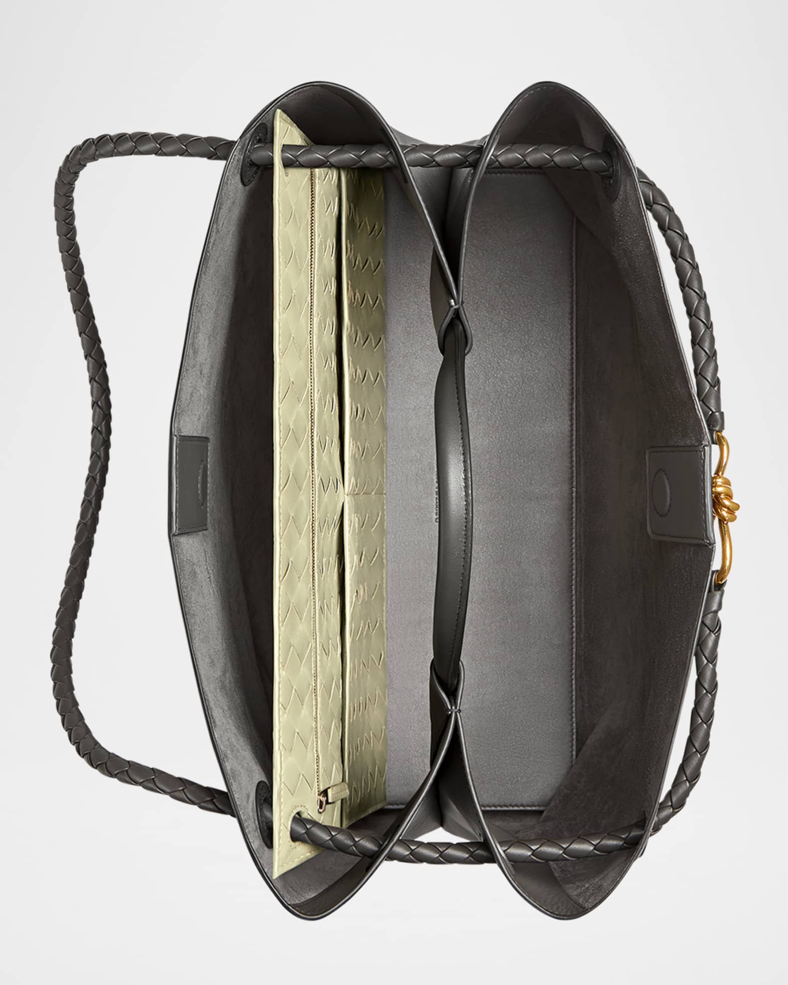 Bottega Veneta Large Andiamo Leather Top-Handle Bag | Neiman Marcus