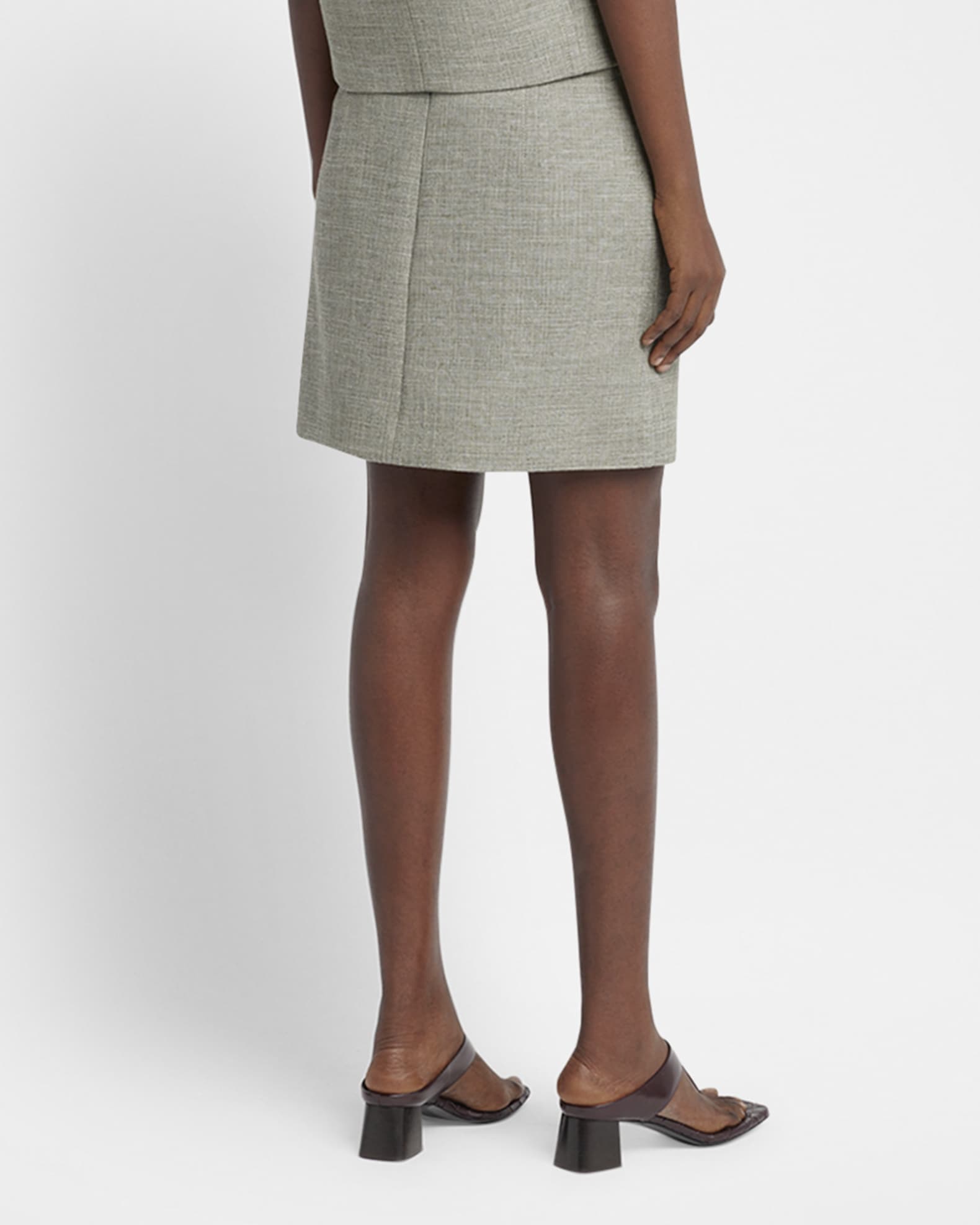 Bottega Veneta Structured Melange Mini Skirt | Neiman Marcus