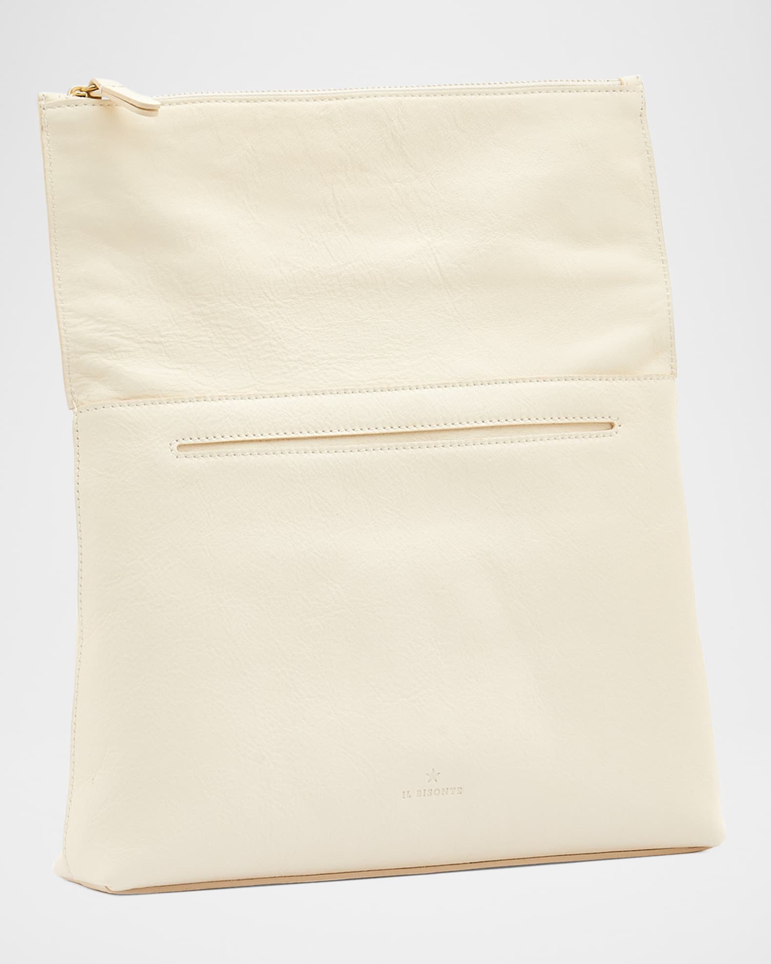 Il Bisonte Anna Fold-Over Flap Leather Crossbody Bag | Neiman Marcus