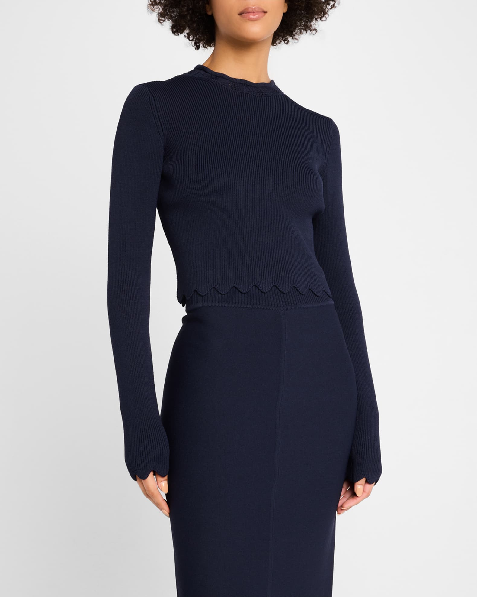 CLEA Blanca Scalloped Knit | Neiman Marcus