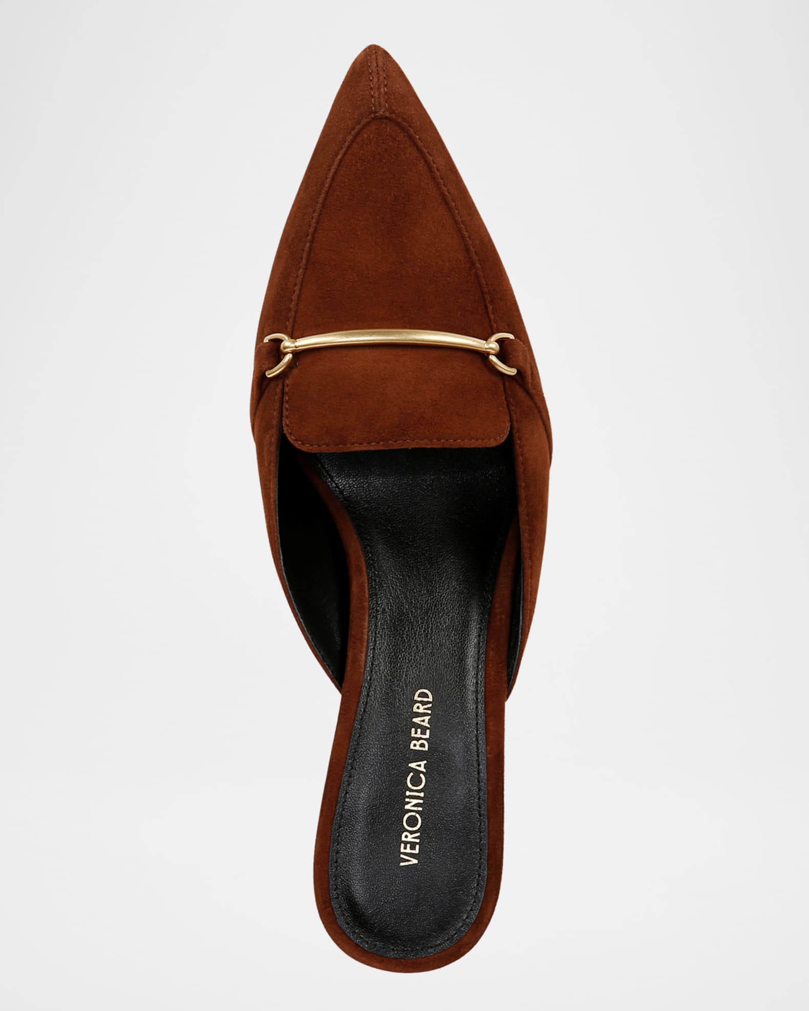 Veronica Beard Leslie Heeled Suede Mules | Neiman Marcus