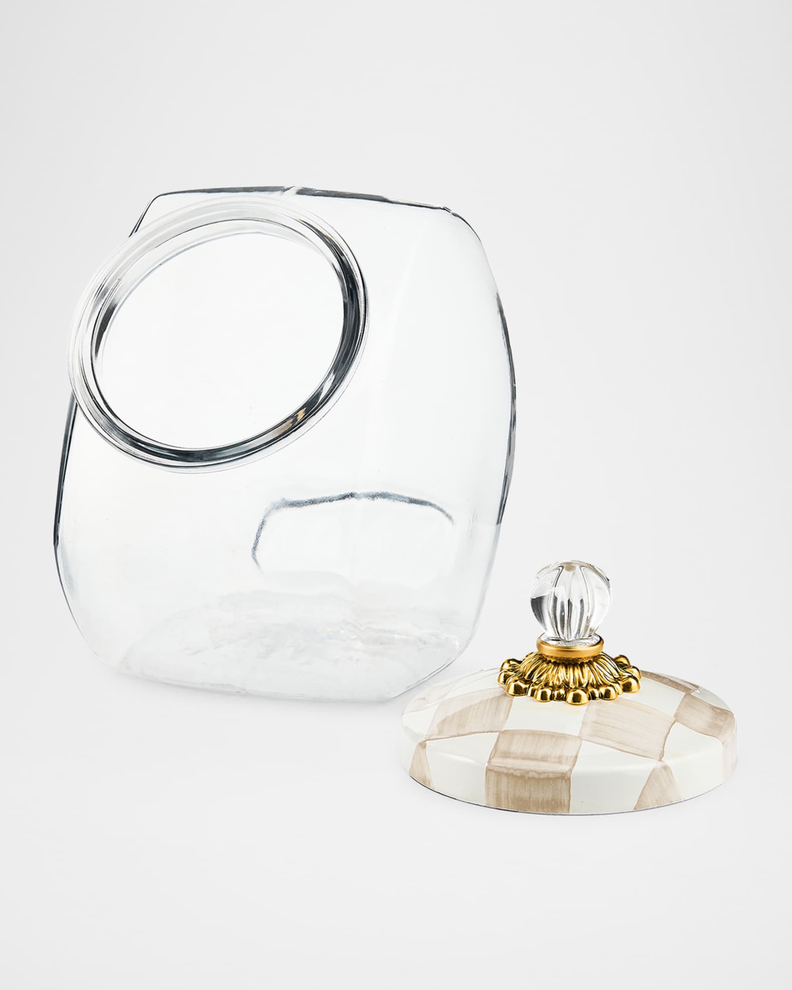 Mocha Check Sweets Jar Collection | Neiman Marcus