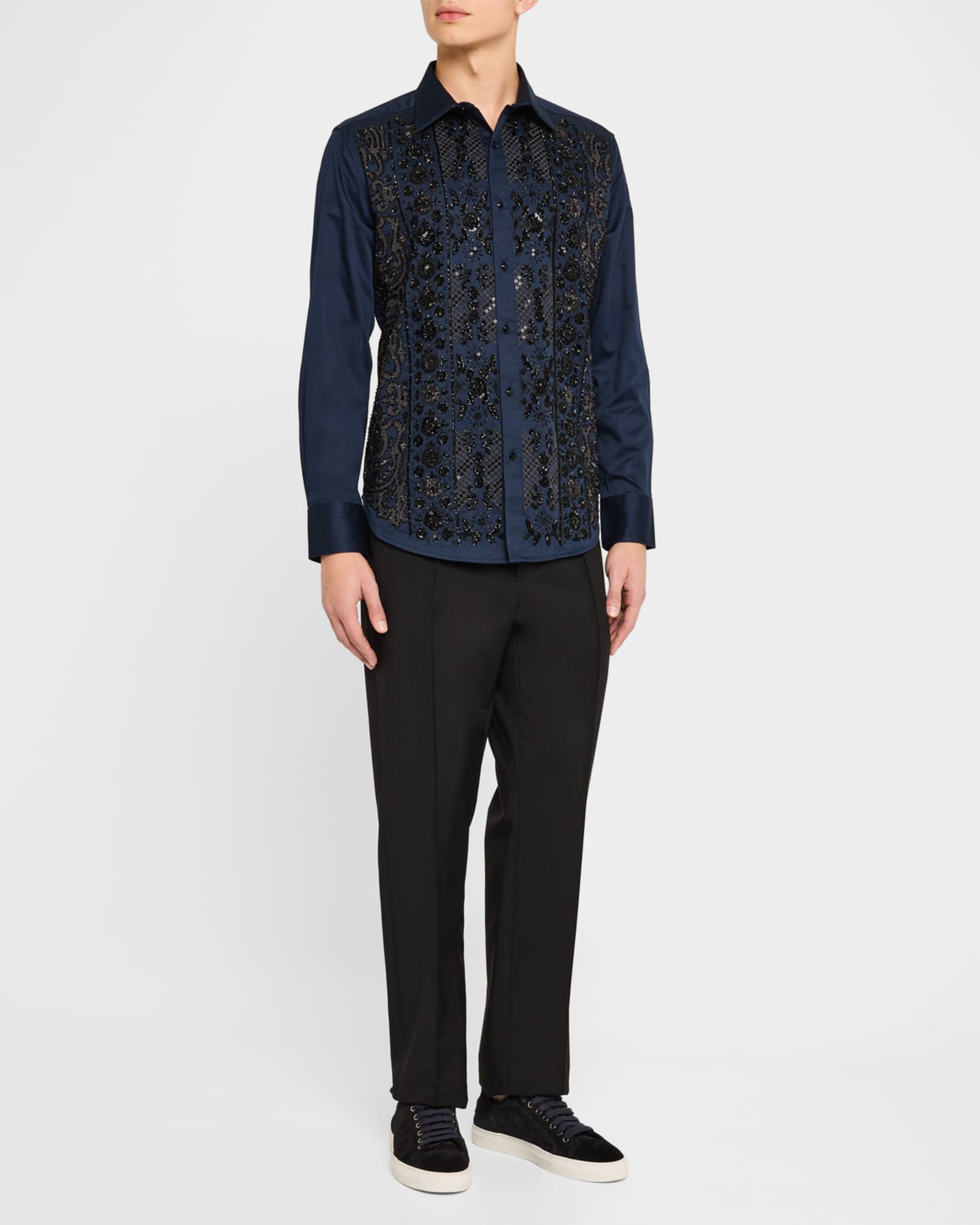 Robert Graham Men's Limited Edition Embroidered Cotton Sport Shirt ...