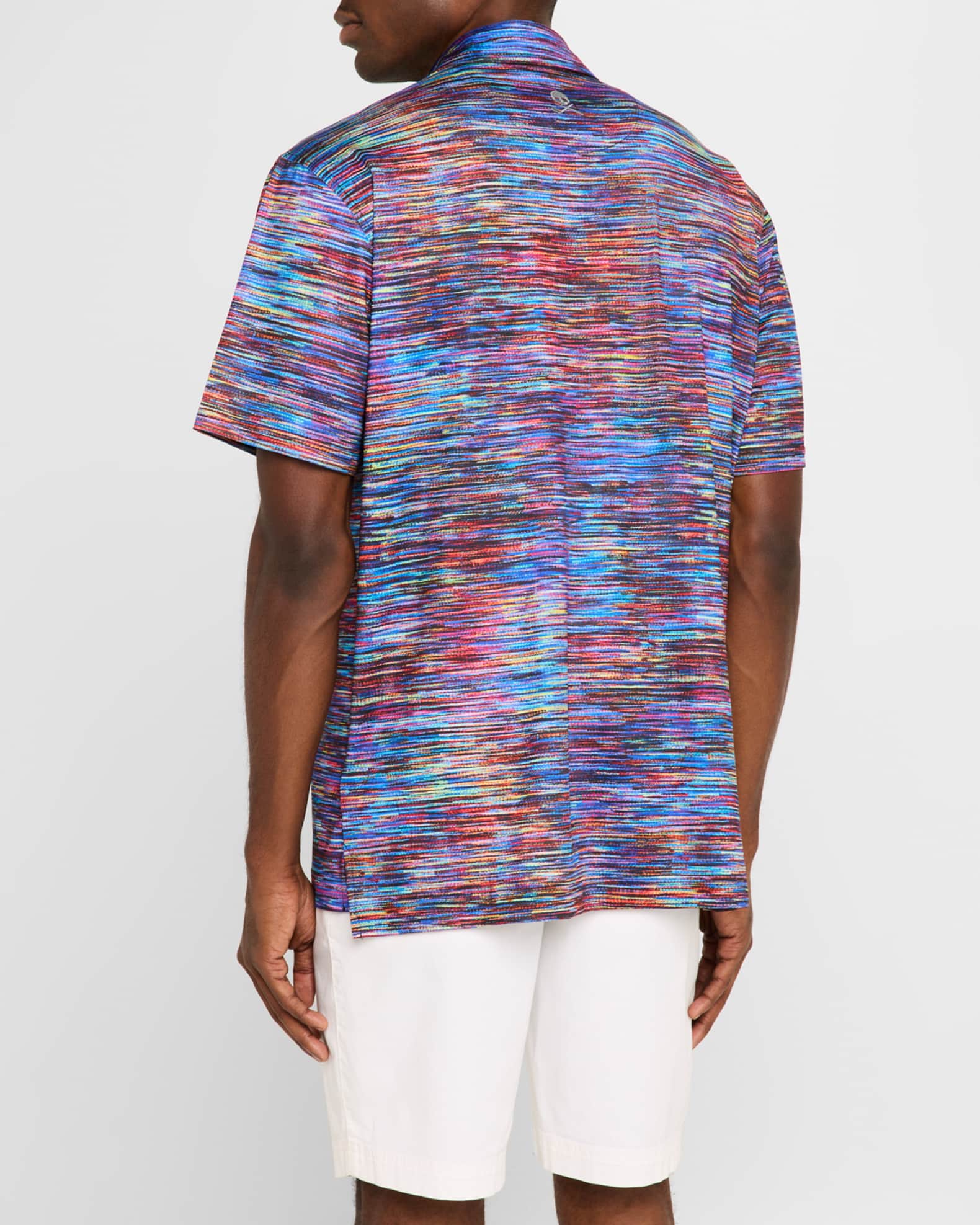 Robert Graham Men's Colorburst Knit Polo Shirt | Neiman Marcus
