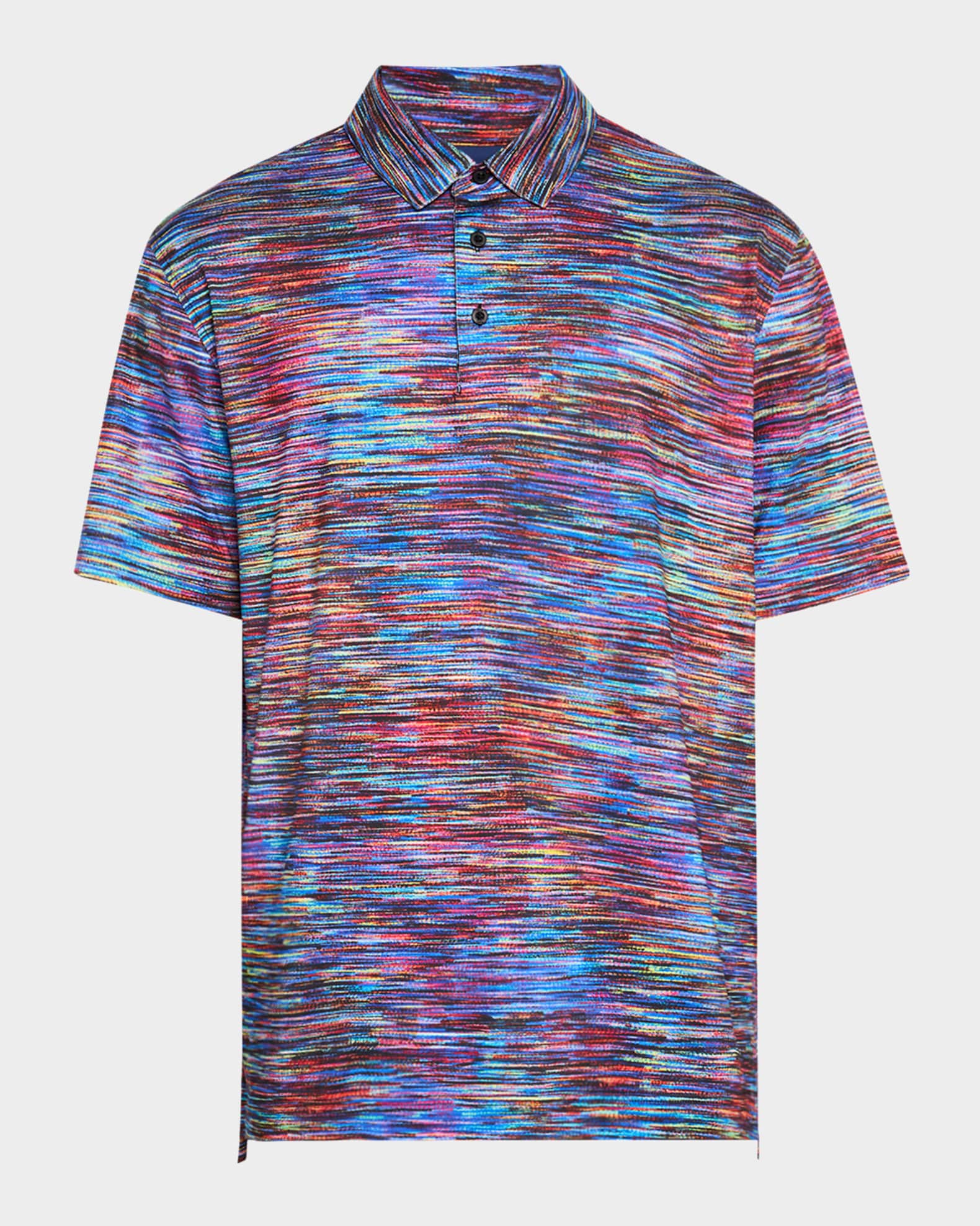 Robert Graham Men's Colorburst Knit Polo Shirt | Neiman Marcus