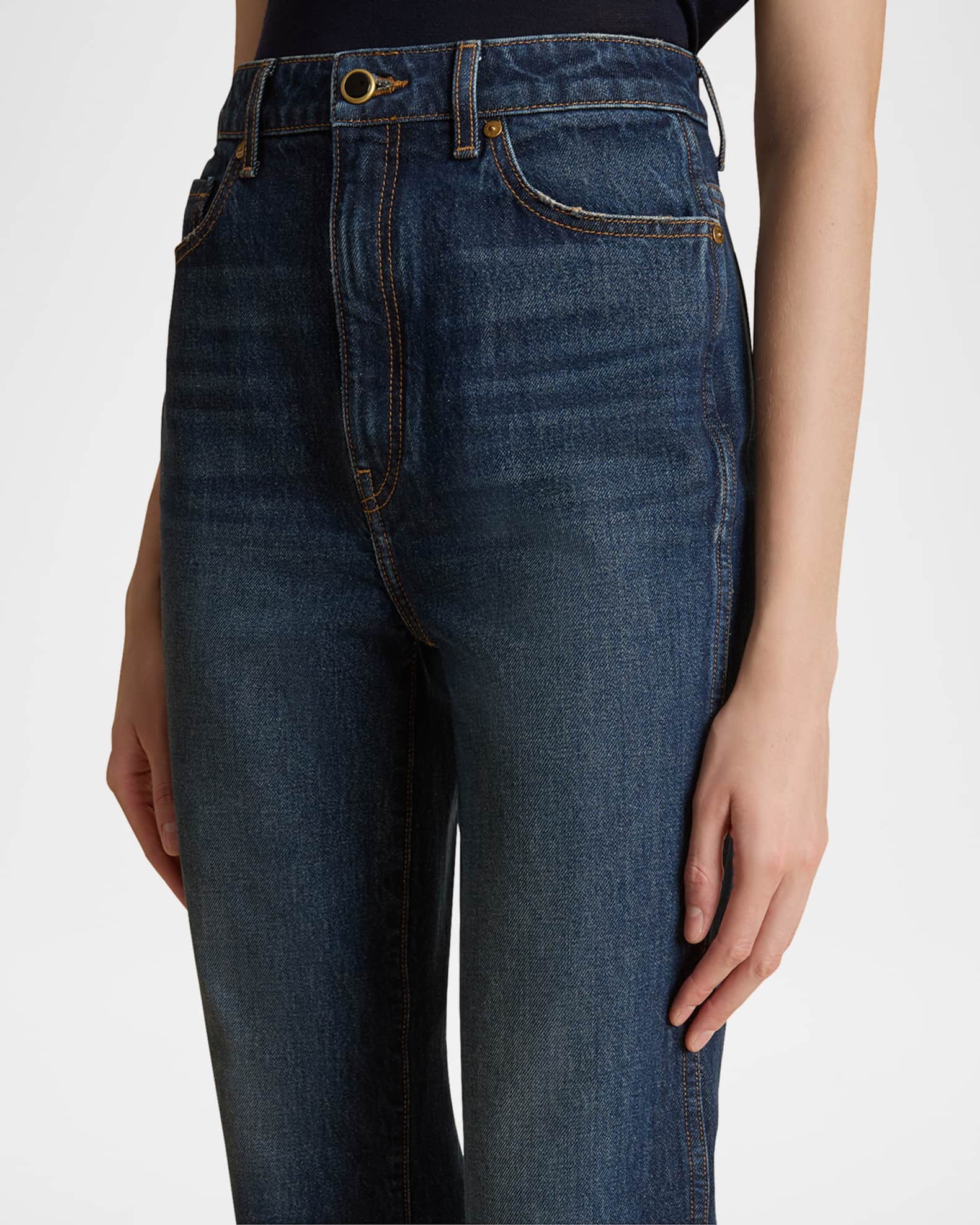 Khaite Danielle Straight Leg Jeans | Neiman Marcus