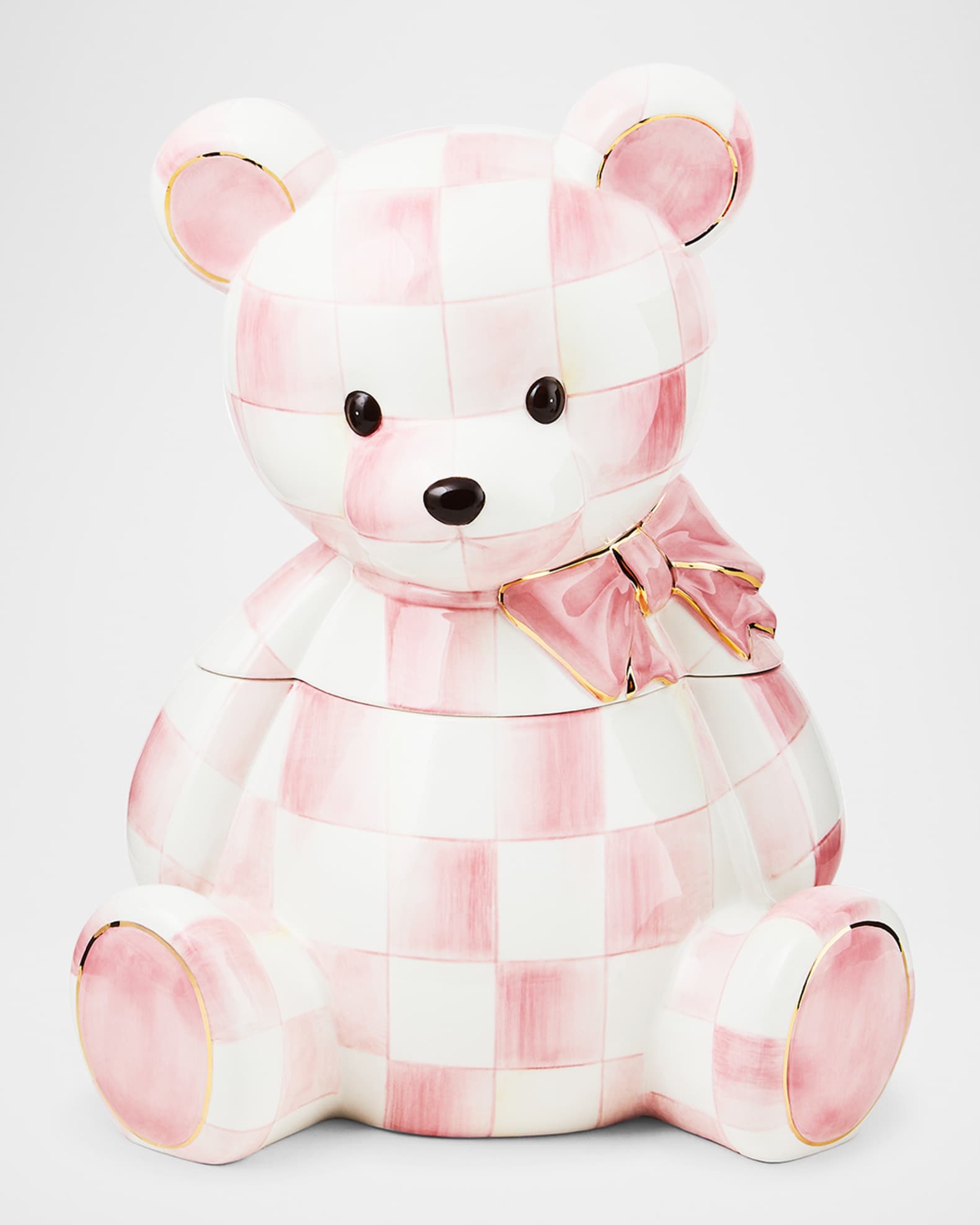 MacKenzie-Childs Rosy Bear Cookie Jar | Neiman Marcus