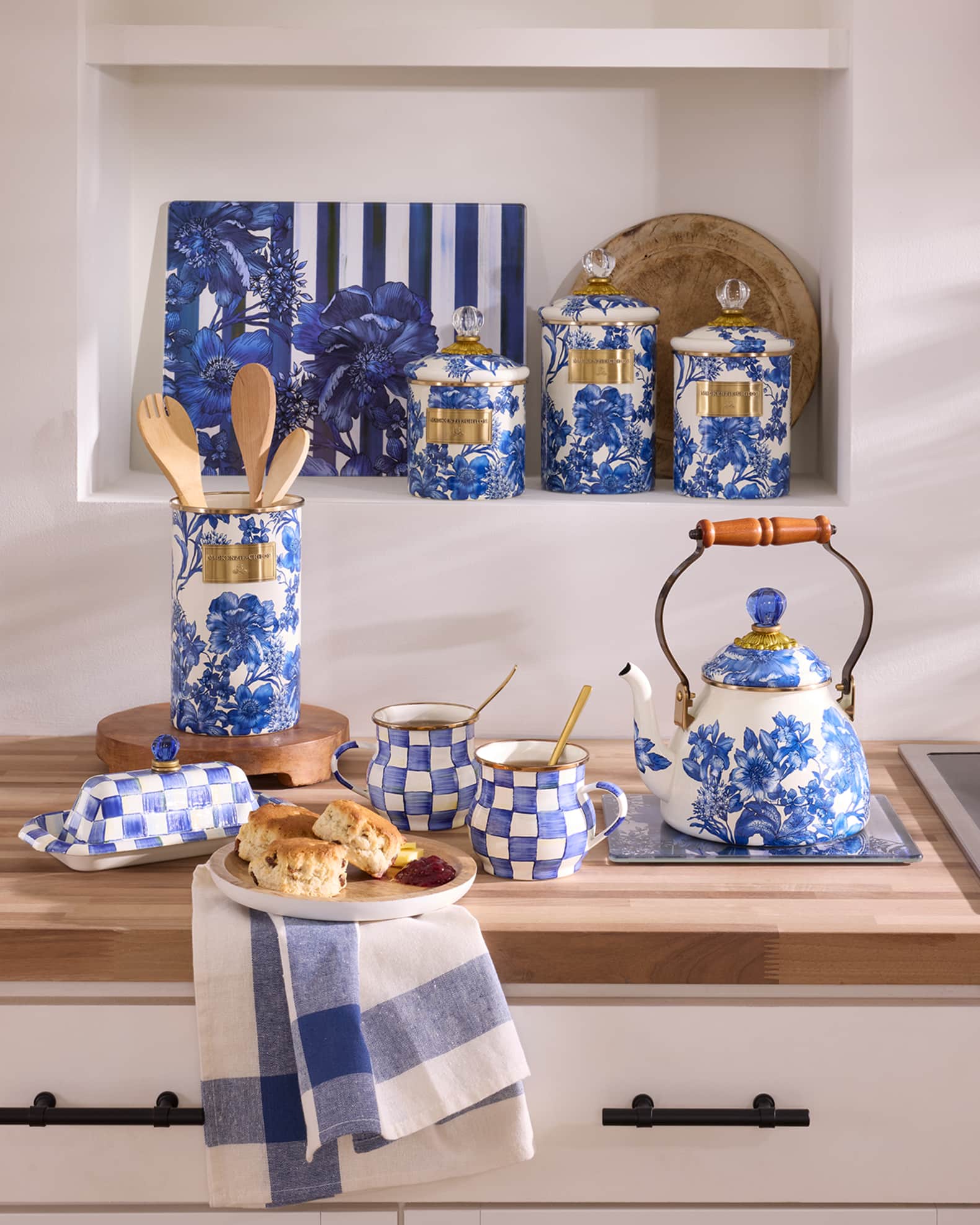 MacKenzie-Childs Royal English Garden Large Canister, 64 oz. | Neiman ...