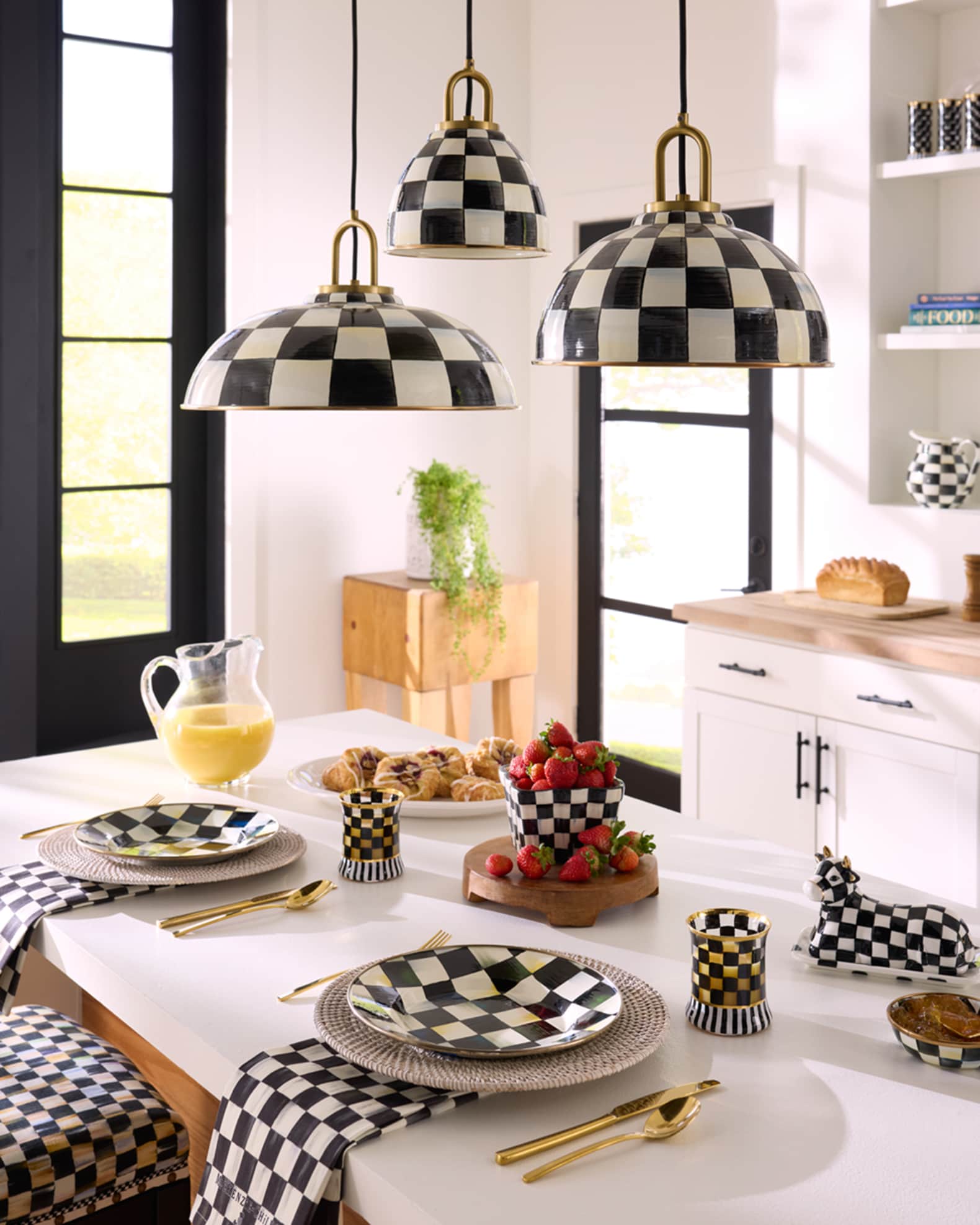 MacKenzie-Childs Courtly Check Farmhouse Berry Basket | Neiman Marcus