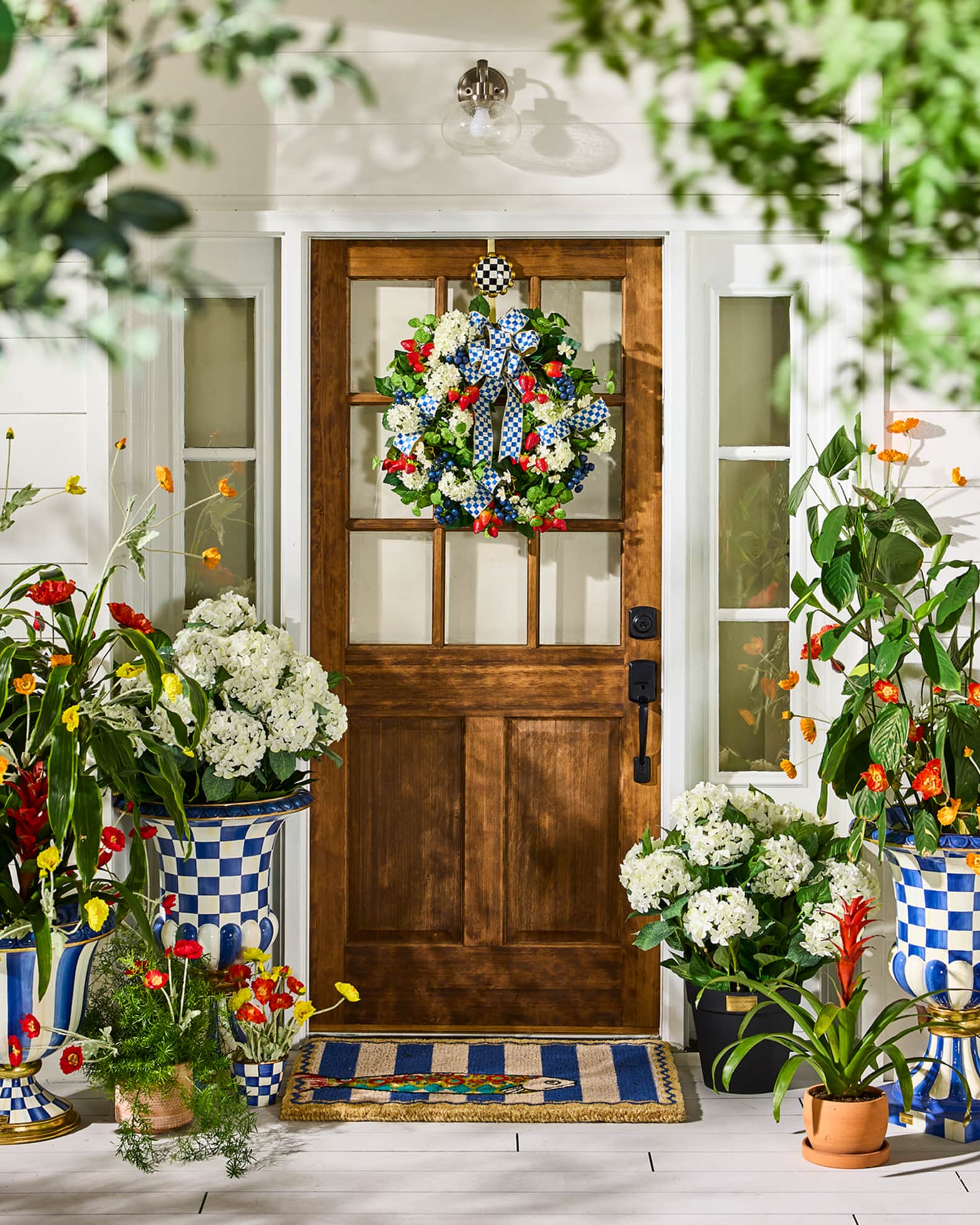 MacKenzie-Childs White Hydrangea Urn Filler | Neiman Marcus