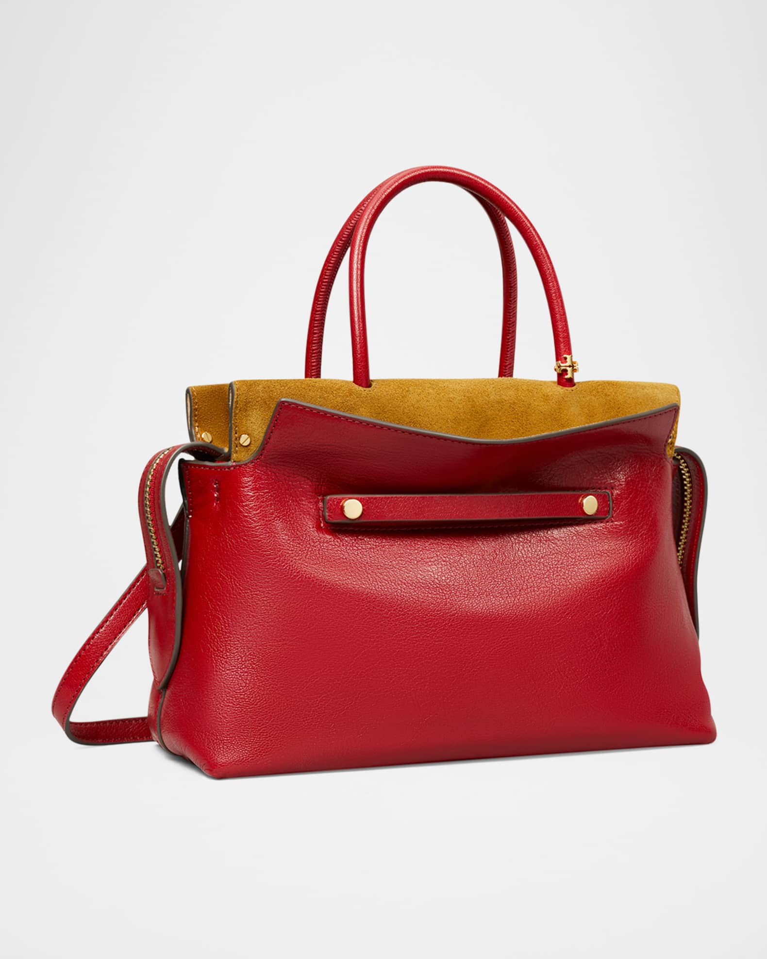 Tory Burch Mercer Textured Satchel Bag | Neiman Marcus