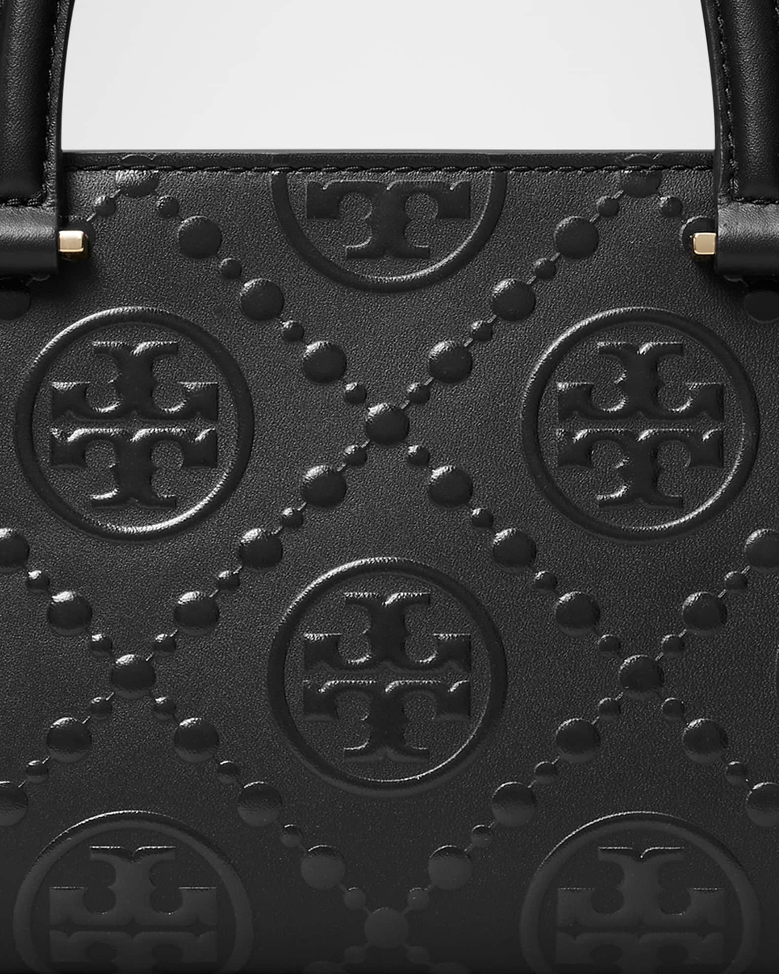 Tory Burch Small T Monogram Embossed East-West Top Handle Bag | Neiman ...