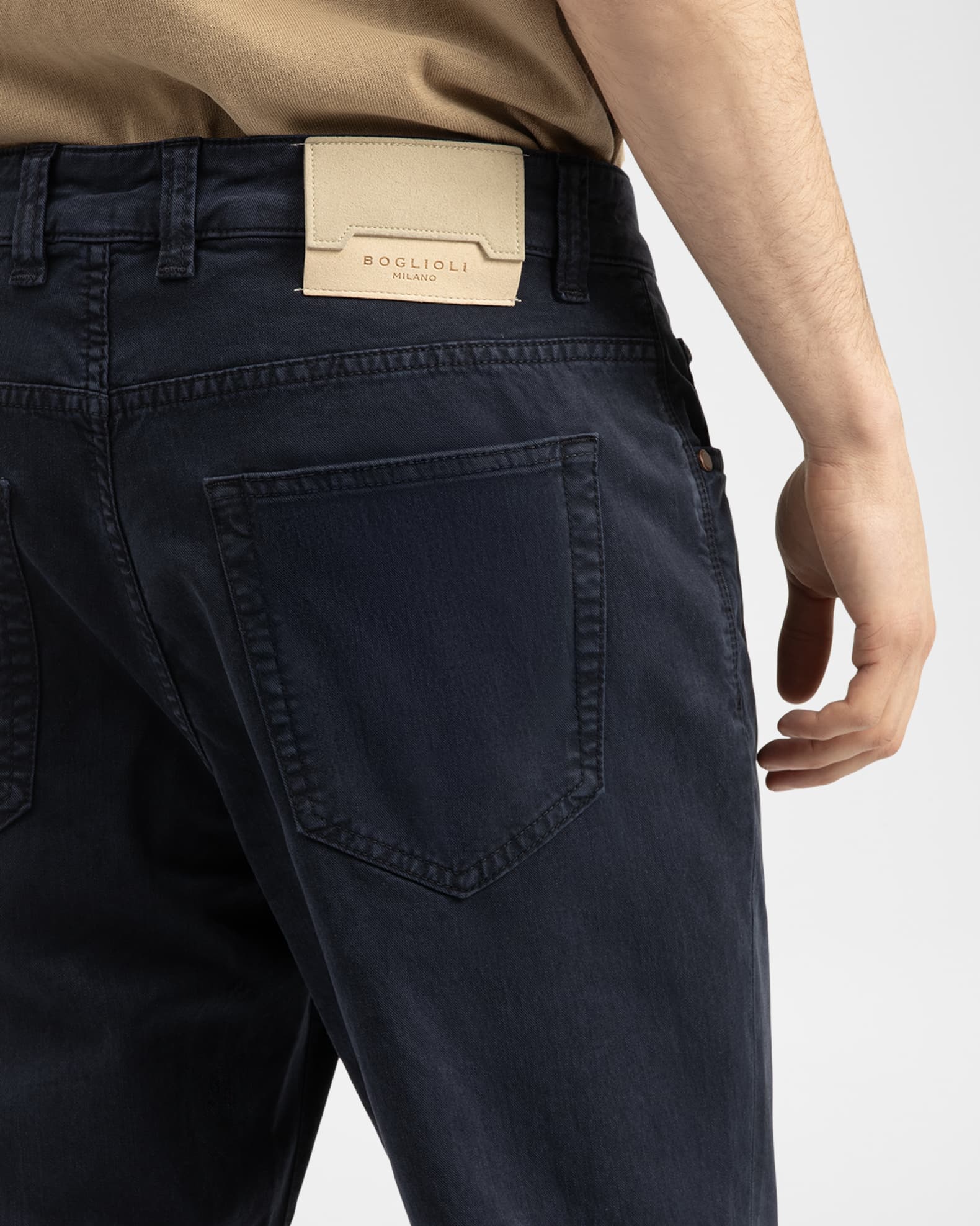 Boglioli Men's Five-Pocket Twill Pants | Neiman Marcus