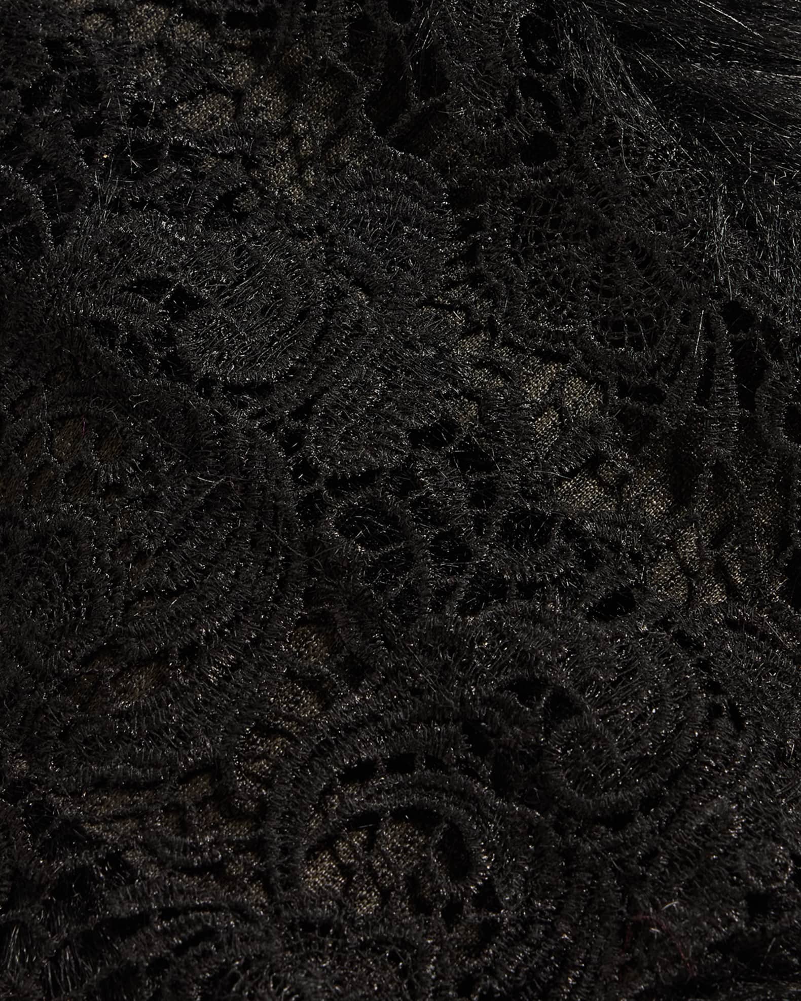 La Fiorentina Faux Fur Lace-Lined Cape | Neiman Marcus