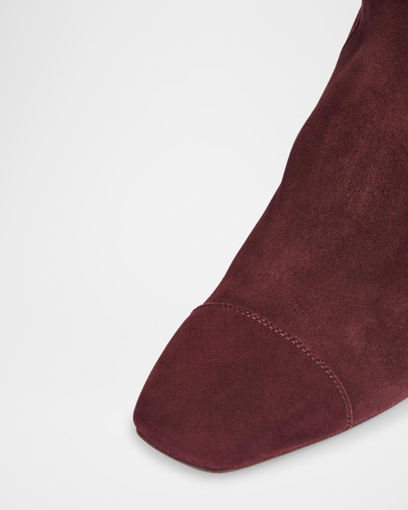 LK Bennett Maxine Suede Cap-Toe Ankle Boots | Neiman Marcus