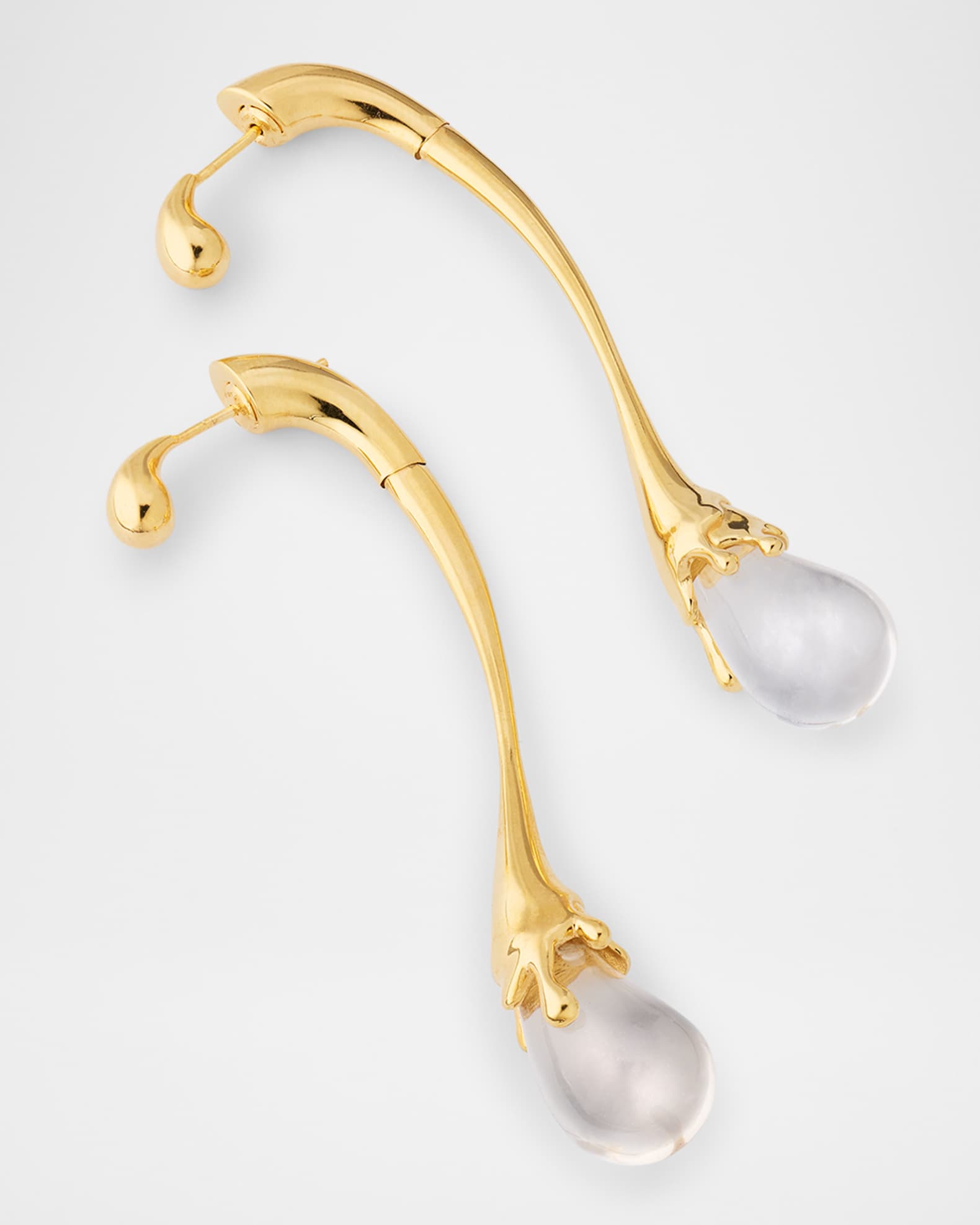 Bottega Veneta Elongated Drop Earrings | Neiman Marcus