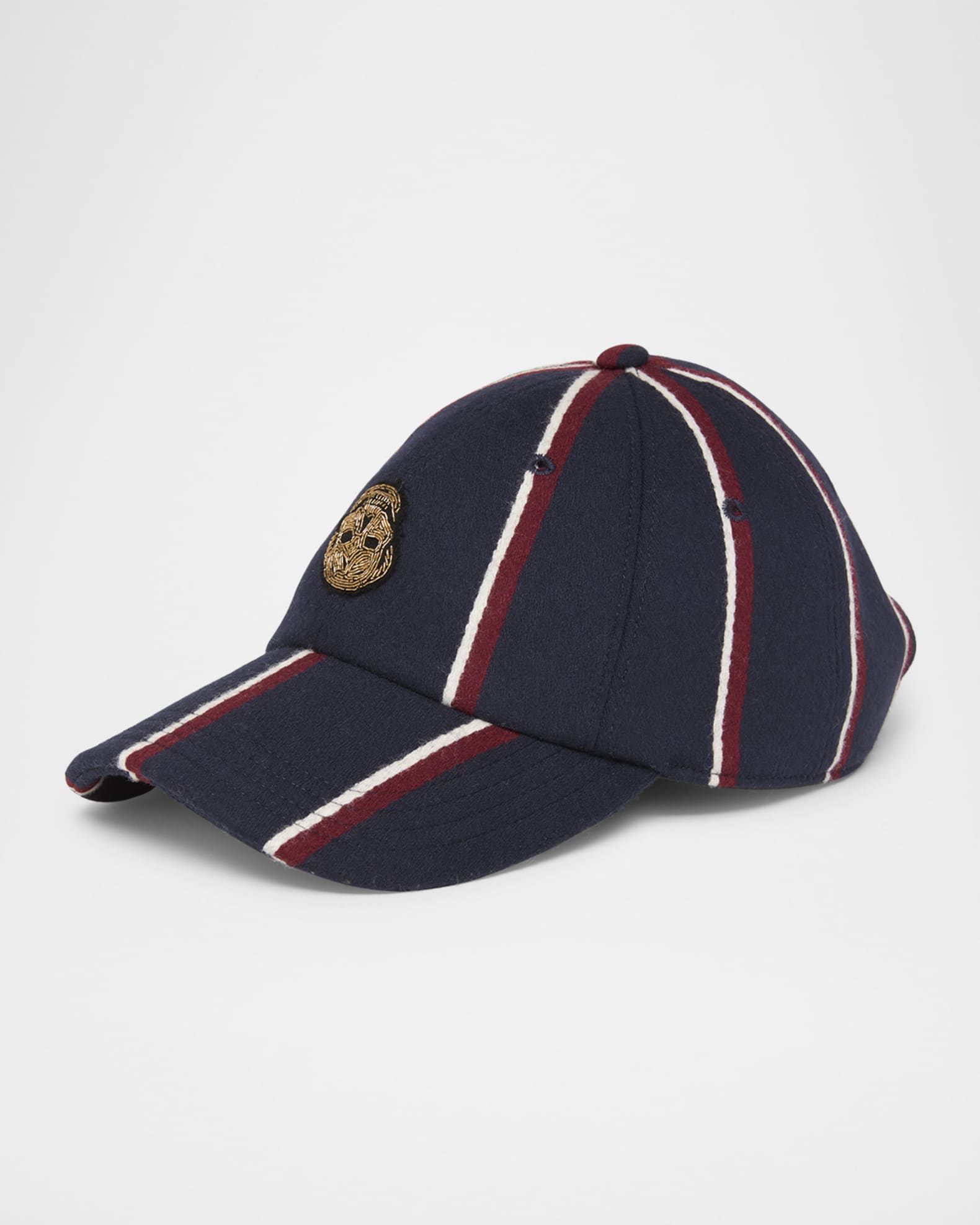 McQueen College Striped Baseball Cap | Neiman Marcus